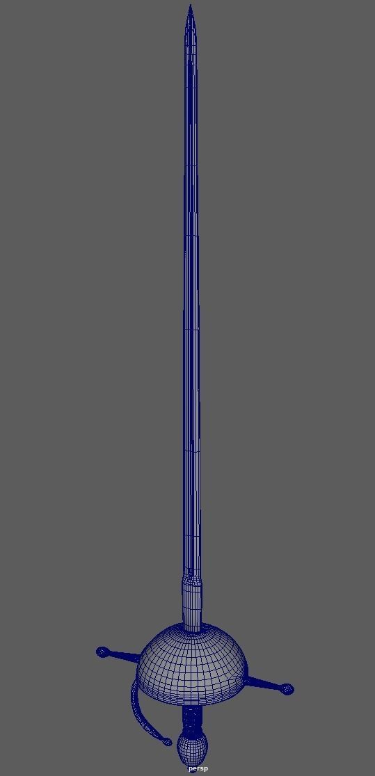 3D model Rapier low poly game ready VR / AR / low-poly | CGTrader