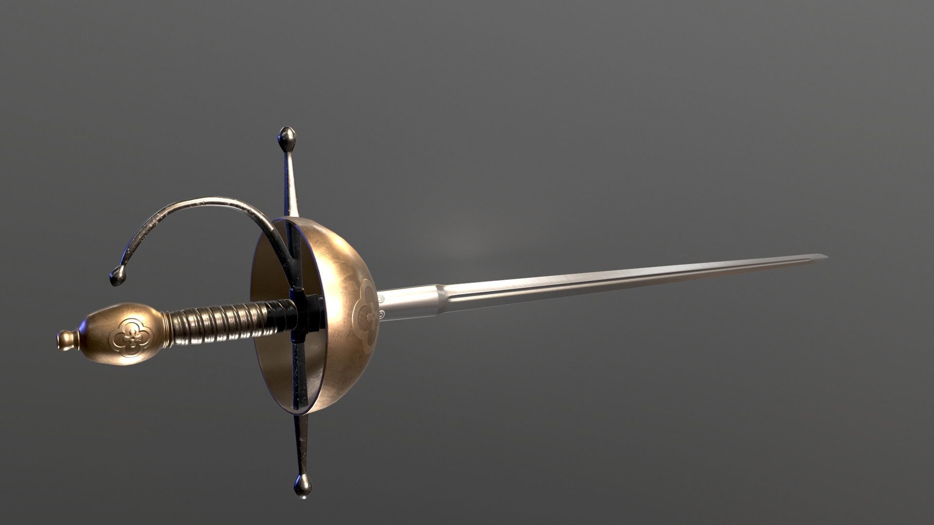 3D model Rapier low poly game ready VR / AR / low-poly | CGTrader