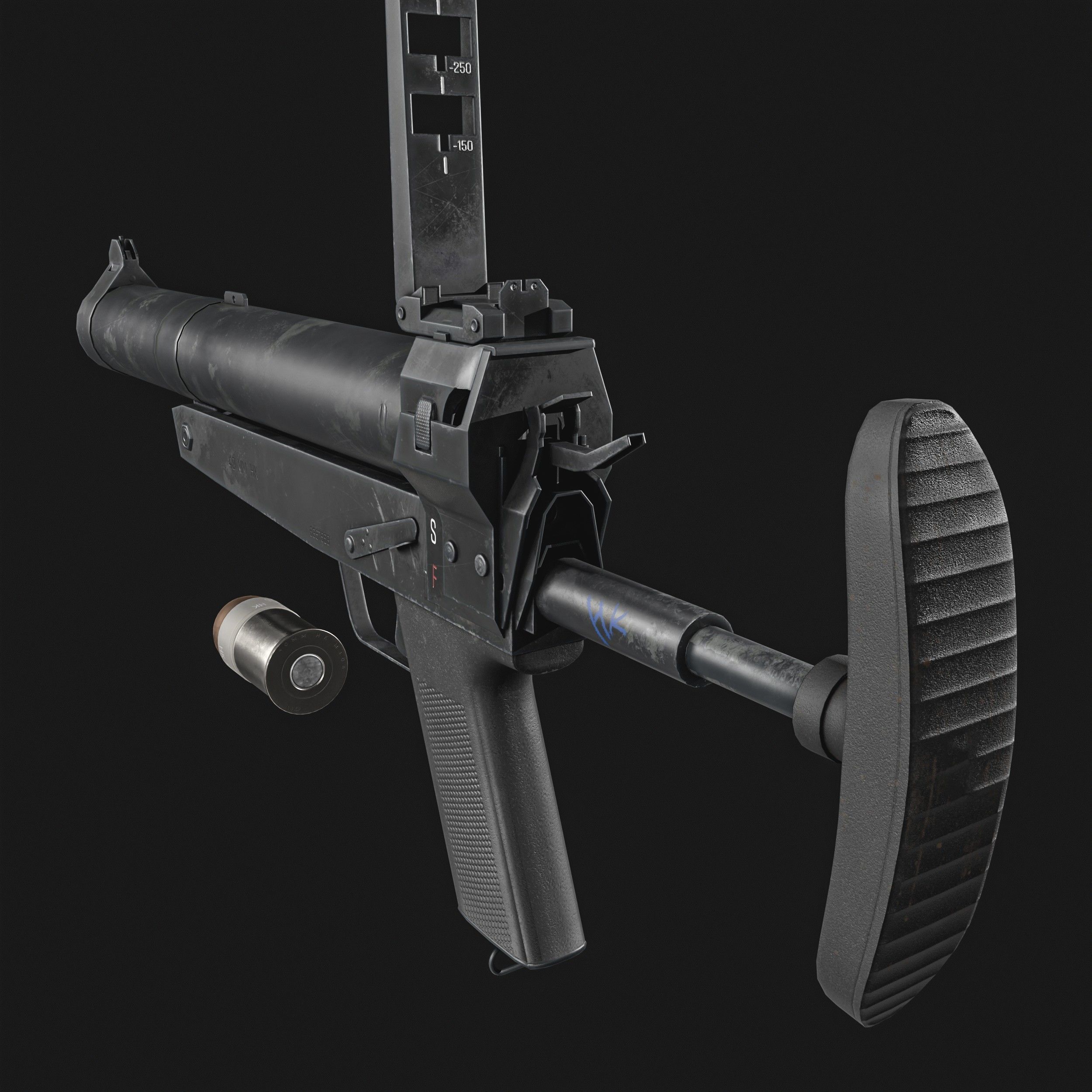 3D model HK69A1 Grenade Launcher VR / AR / low-poly | CGTrader