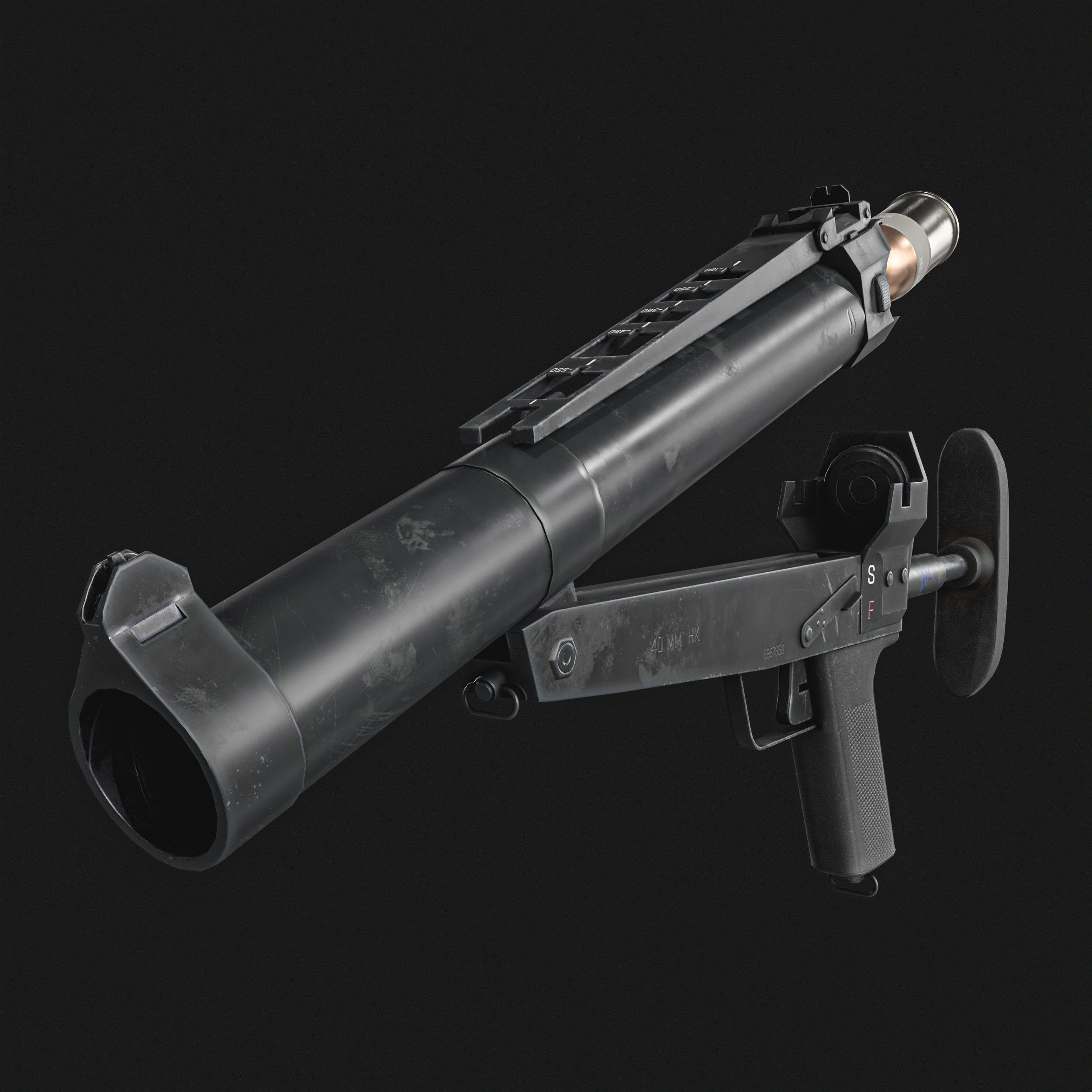 3D model HK69A1 Grenade Launcher VR / AR / low-poly | CGTrader