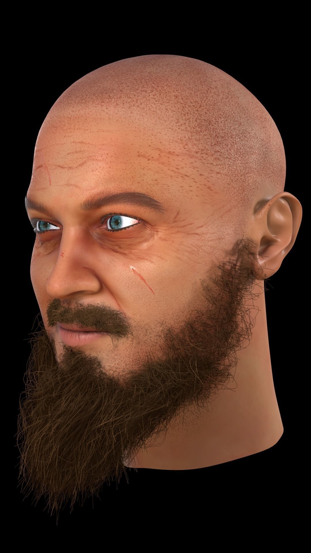 Ragnar Lothbrok Head 3D model | CGTrader