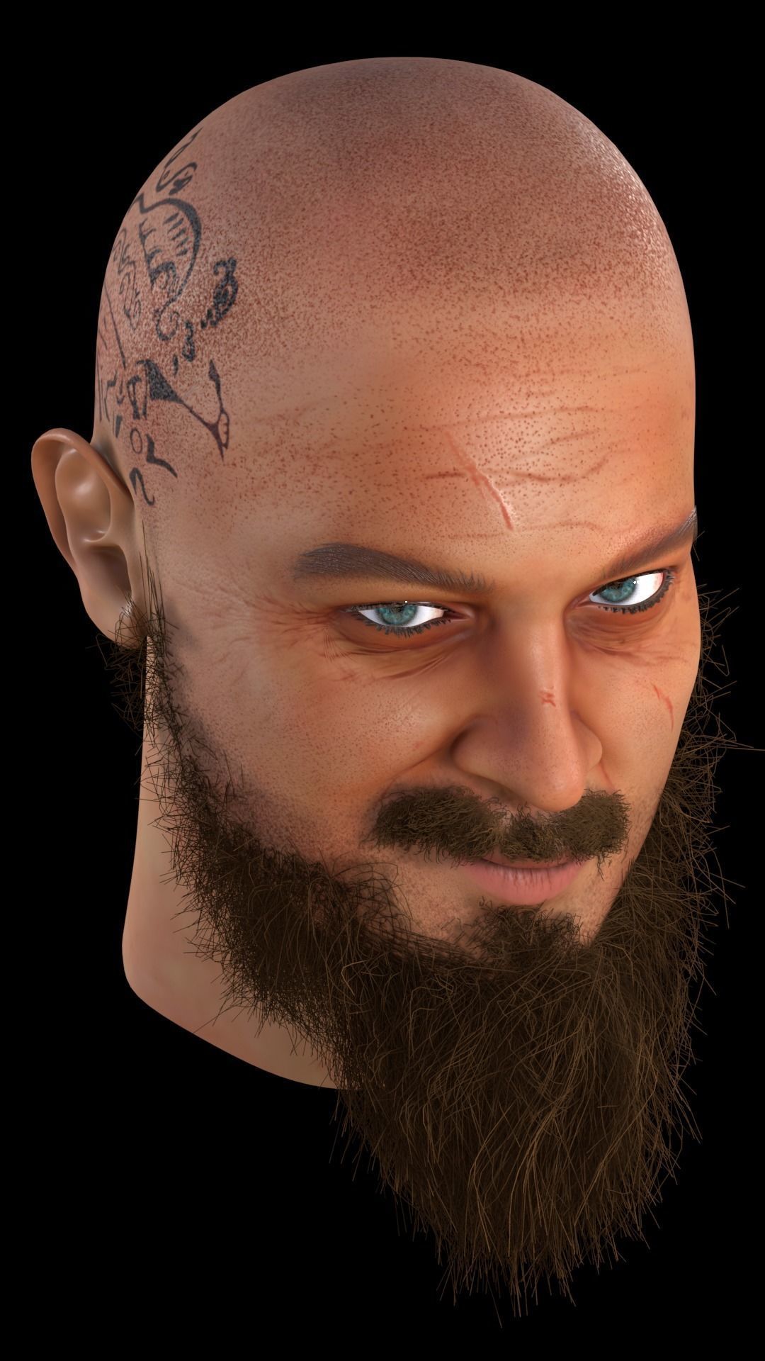 Ragnar Lothbrok Head 3D model | CGTrader