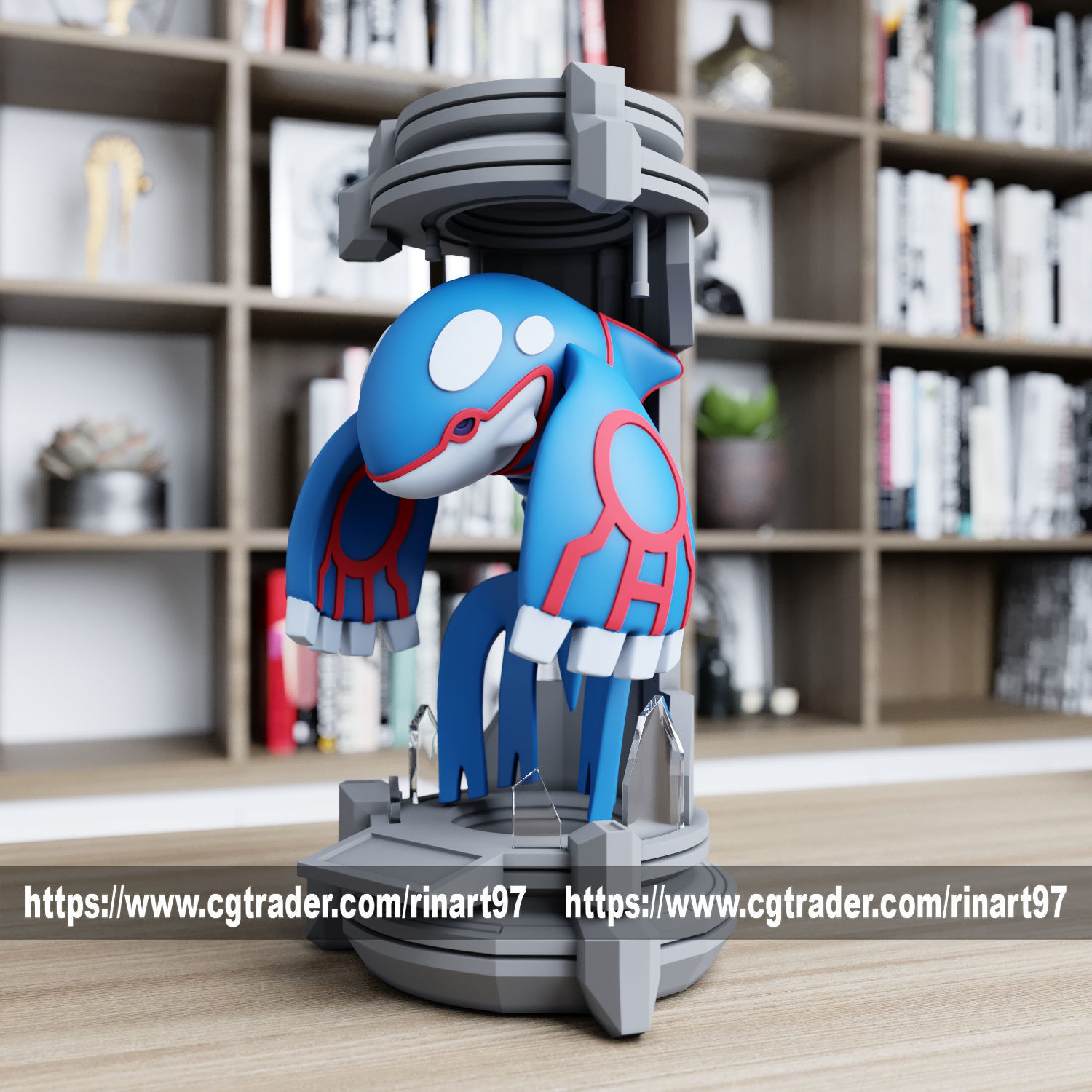 Kyogre in the lab from Pokemon 3D model 3D printable | CGTrader
