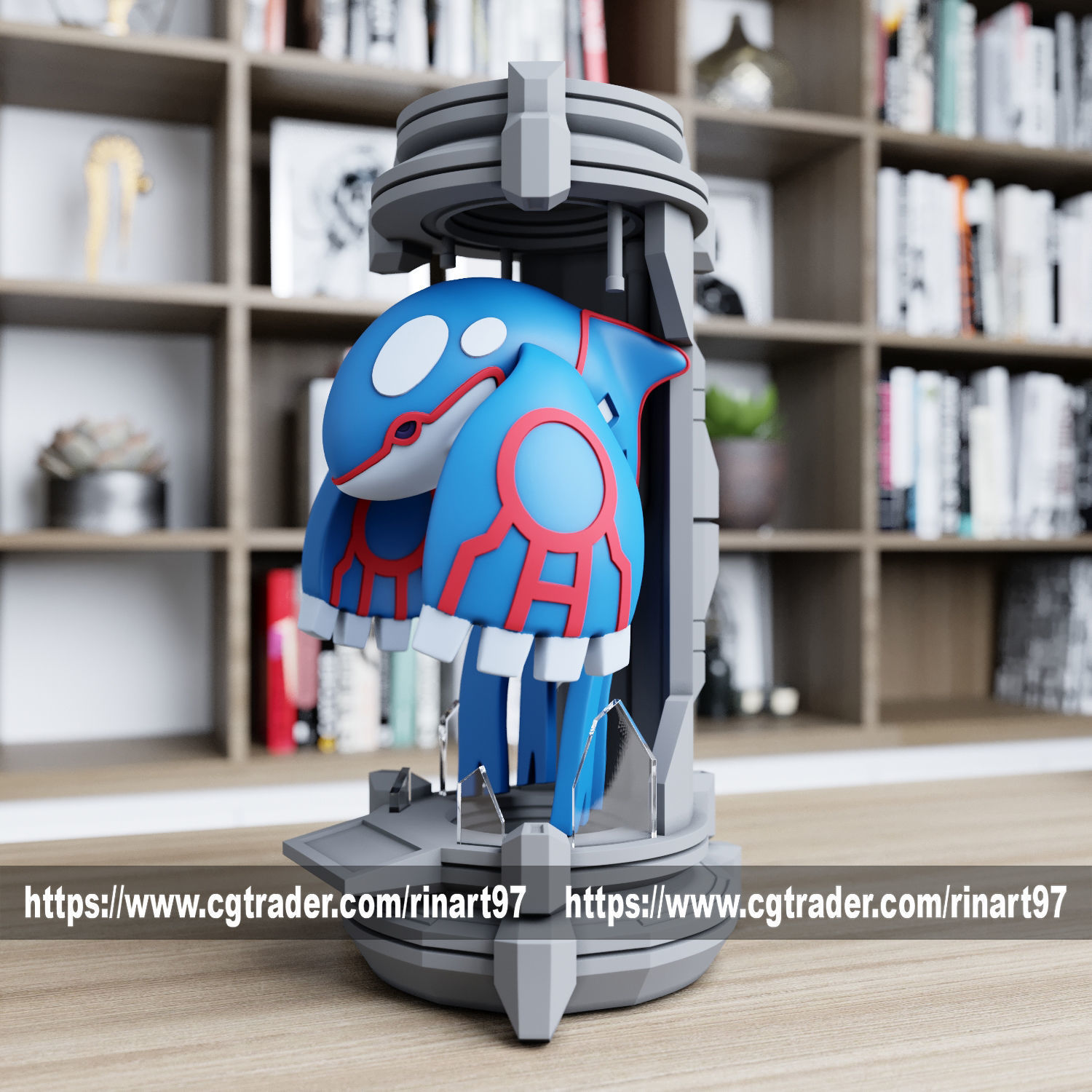 Kyogre in the lab from Pokemon 3D model 3D printable | CGTrader