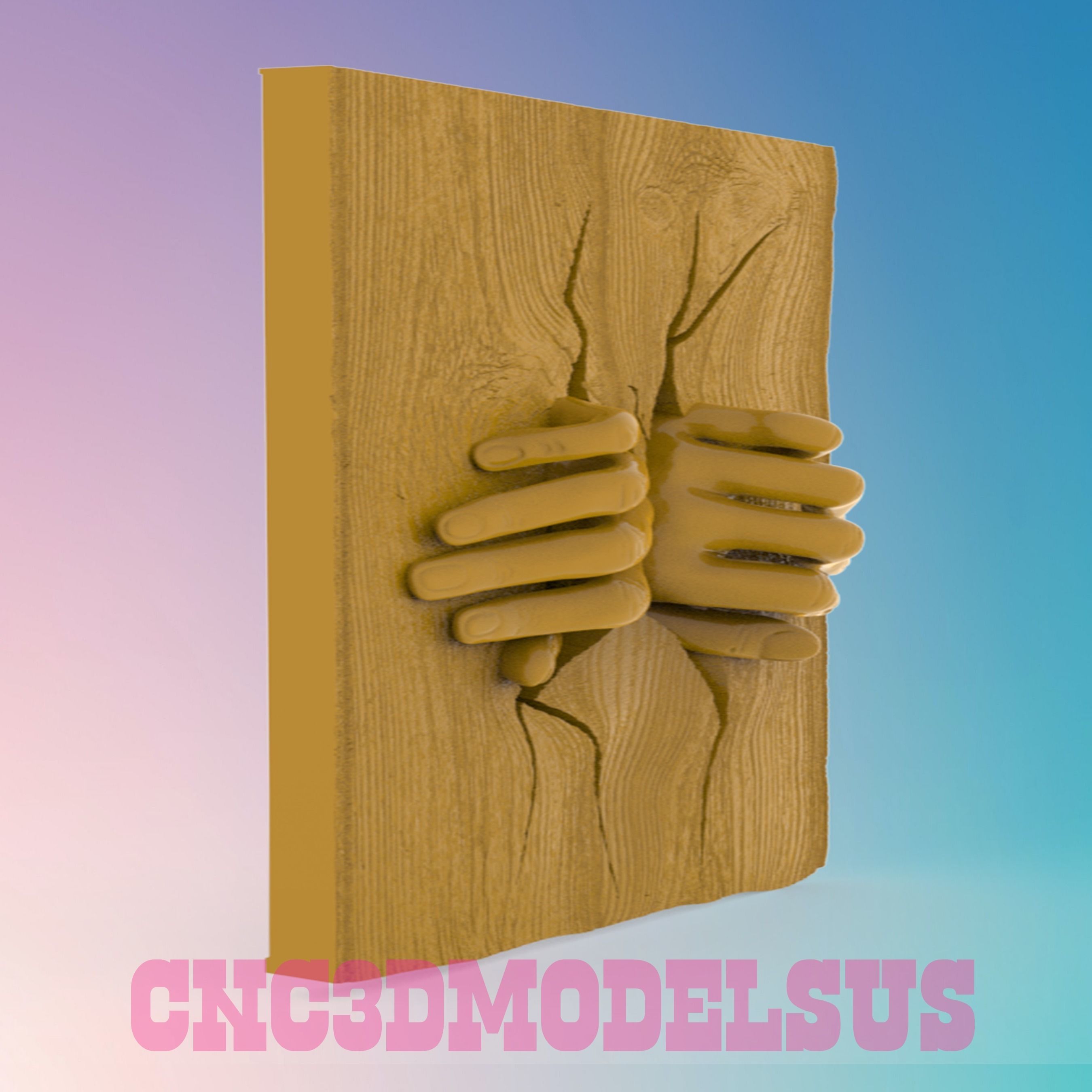 Hands 3D Model STL File for CNC Router Laser and 3D Printer 3D model 3D ...