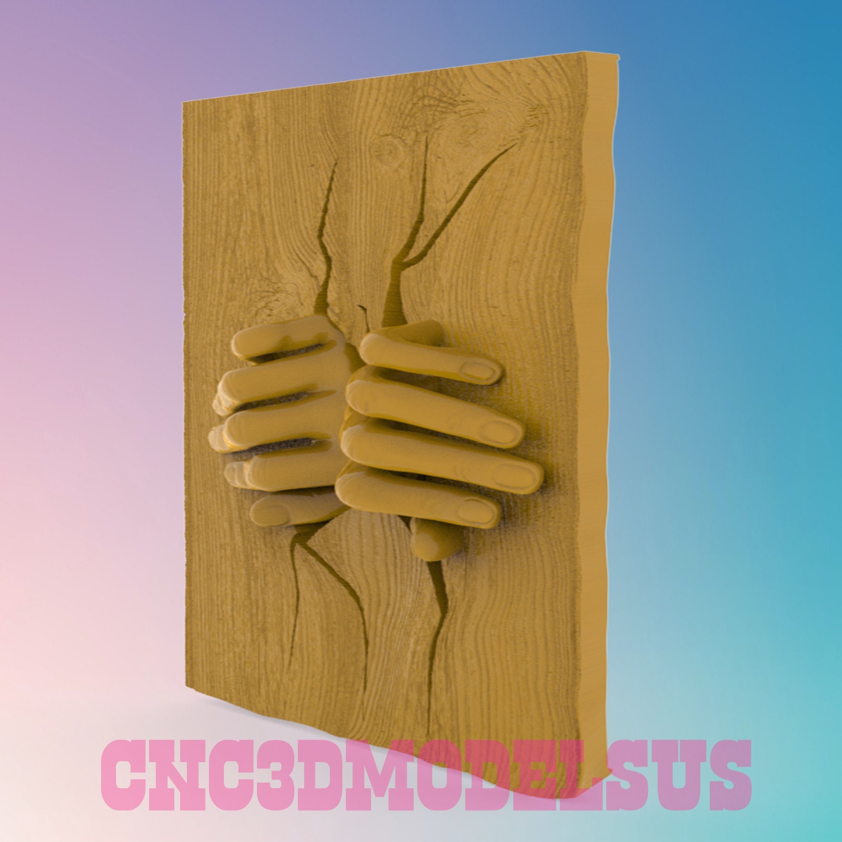 Hands 3D Model STL File for CNC Router Laser and 3D Printer 3D model 3D ...