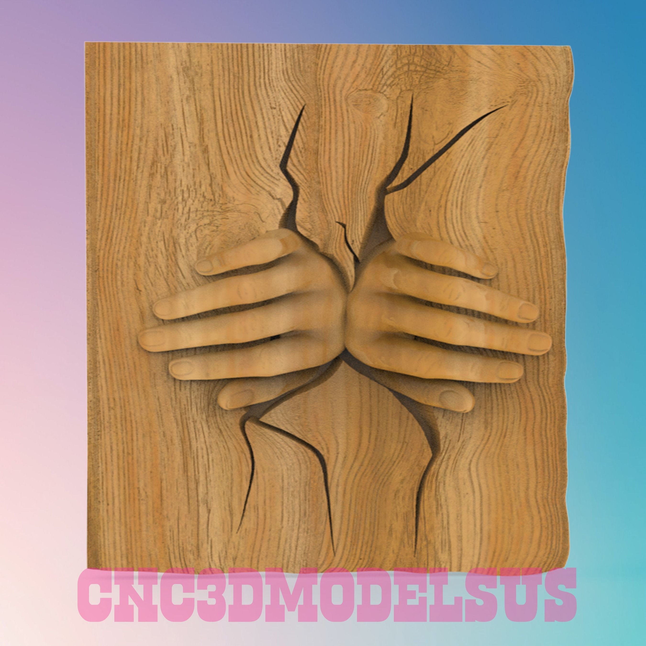 Hands 3D Model STL File for CNC Router Laser and 3D Printer 3D model 3D ...