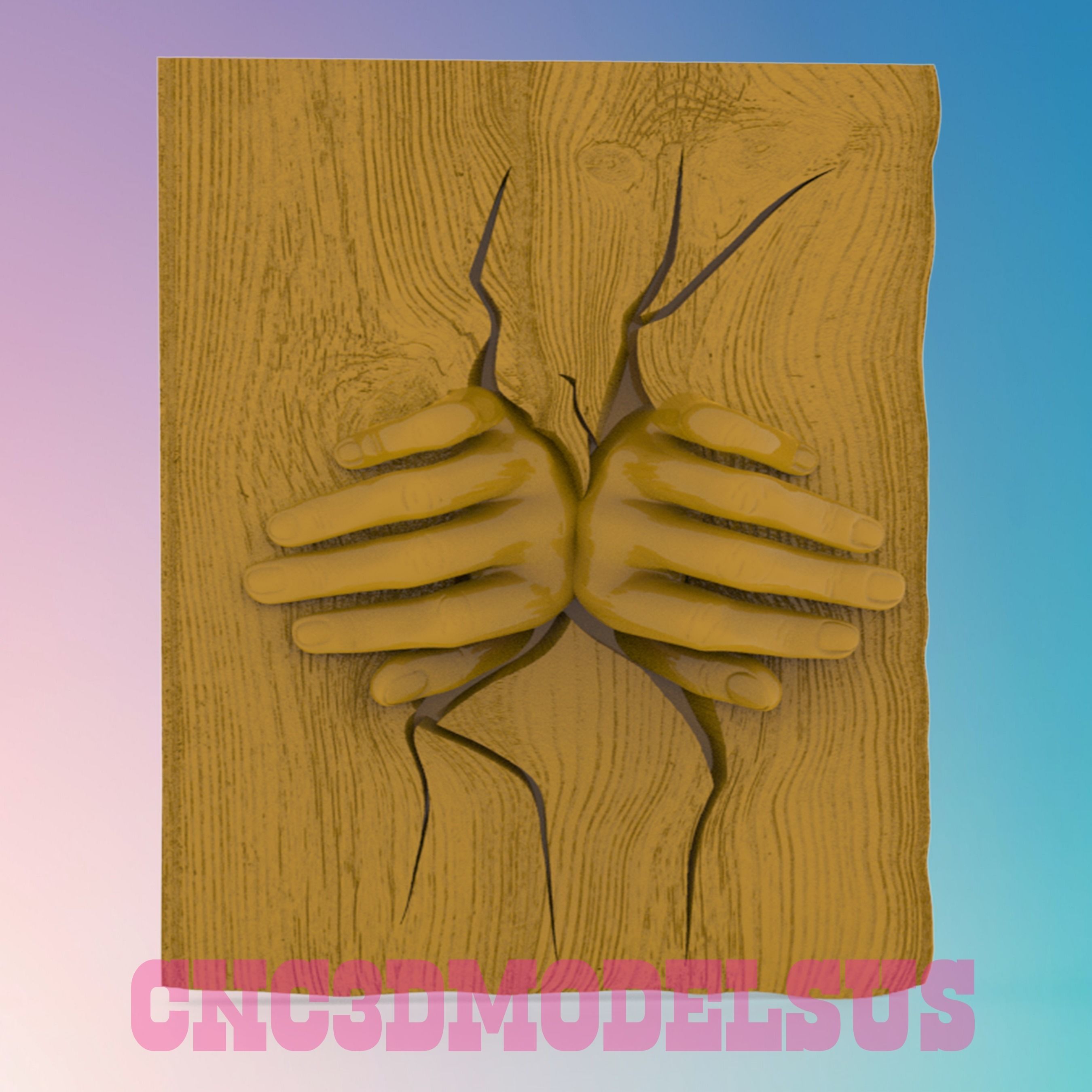 Hands 3D Model STL File for CNC Router Laser and 3D Printer 3D model 3D ...