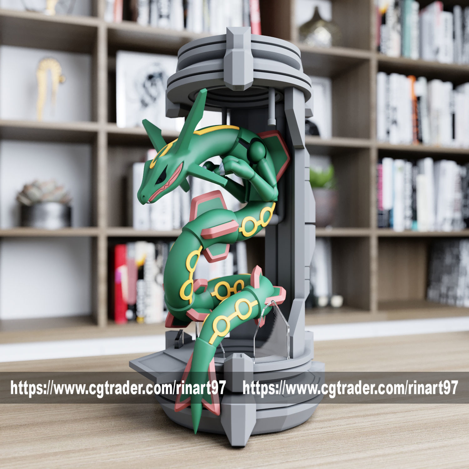 Rayquaza in the lab from Pokemon 3D model 3D printable | CGTrader