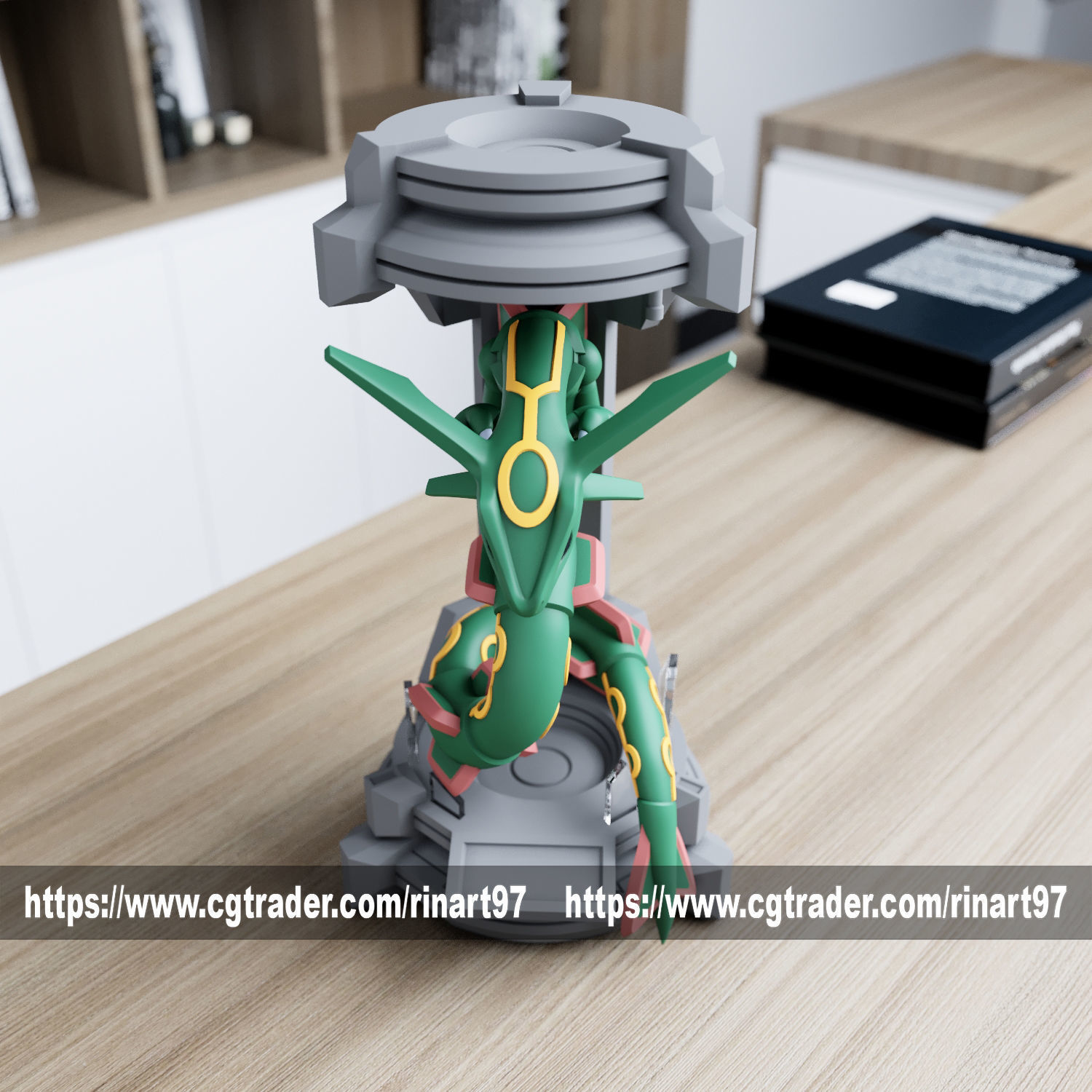 Rayquaza in the lab from Pokemon 3D model 3D printable | CGTrader