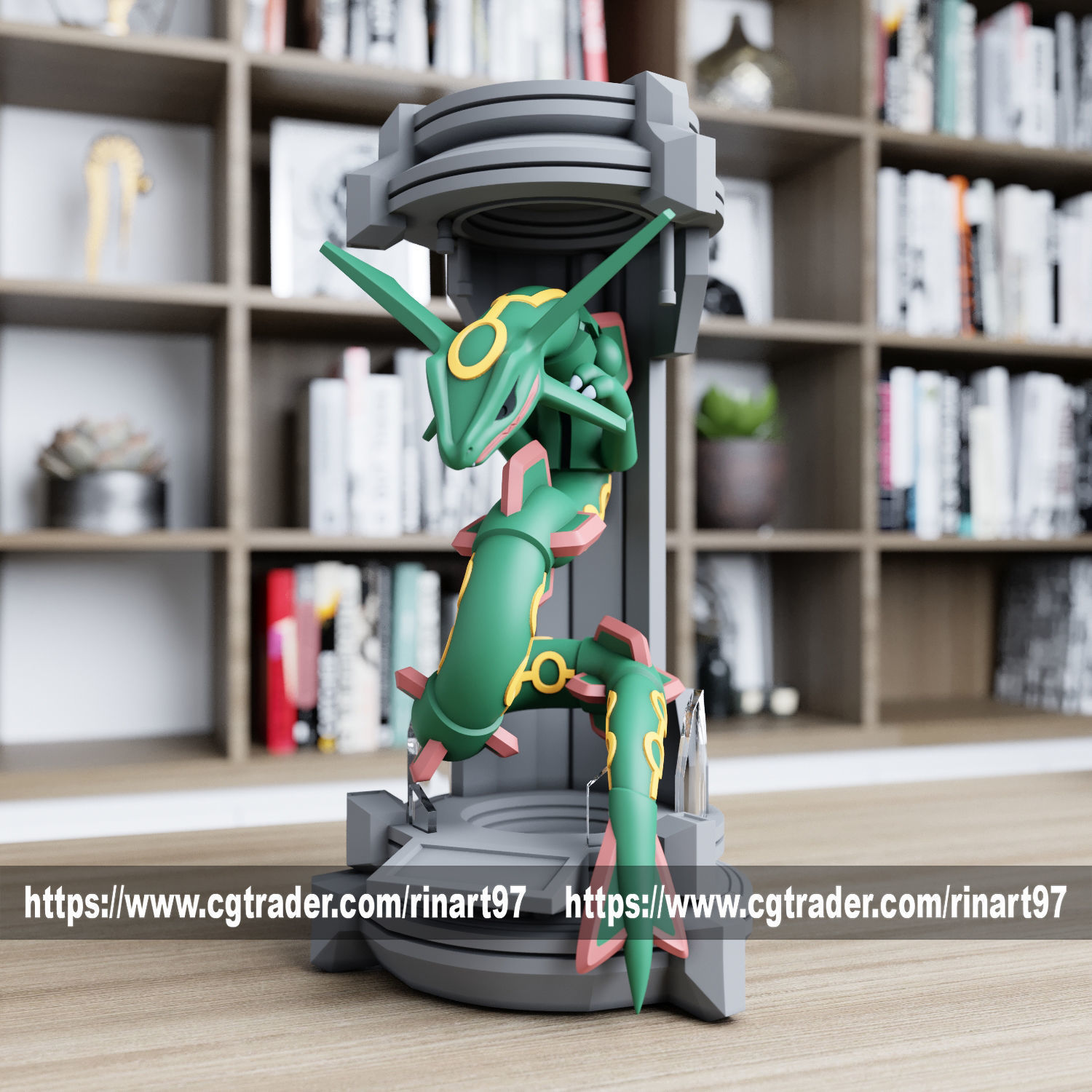 Rayquaza in the lab from Pokemon 3D model 3D printable | CGTrader
