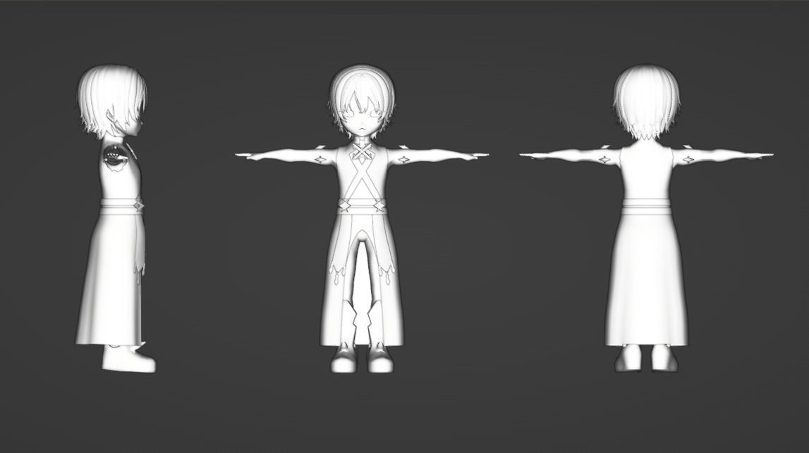 LITTLE ANIME KID VRCHAT AVATAR 3D model | CGTrader