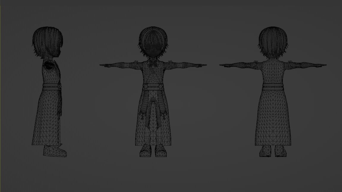 LITTLE ANIME KID VRCHAT AVATAR 3D model | CGTrader