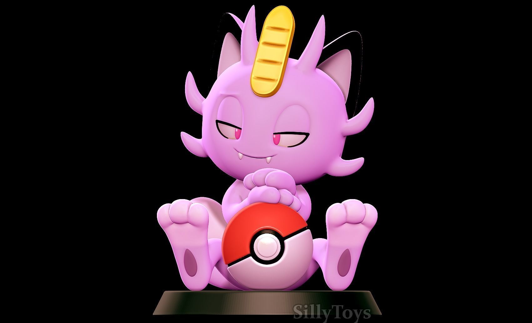 Alolan Meowth - Pokemon 3D print model 3D model 3D printable | CGTrader