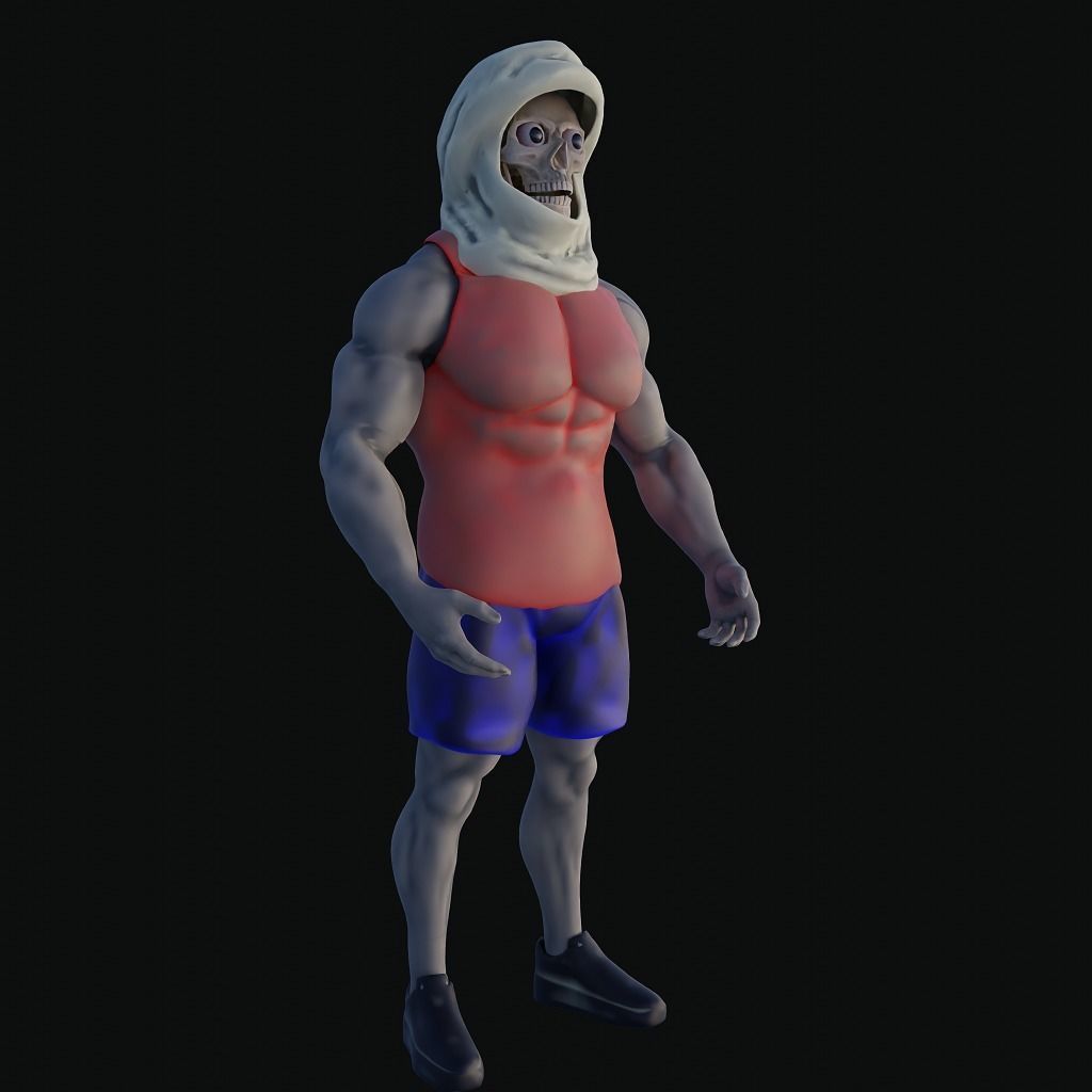 Strong Skull Model 3D free VR / AR / low-poly 3D model | CGTrader