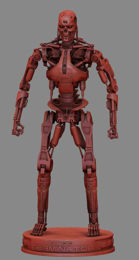 T-800 Terminator 3D model 3D printable | CGTrader