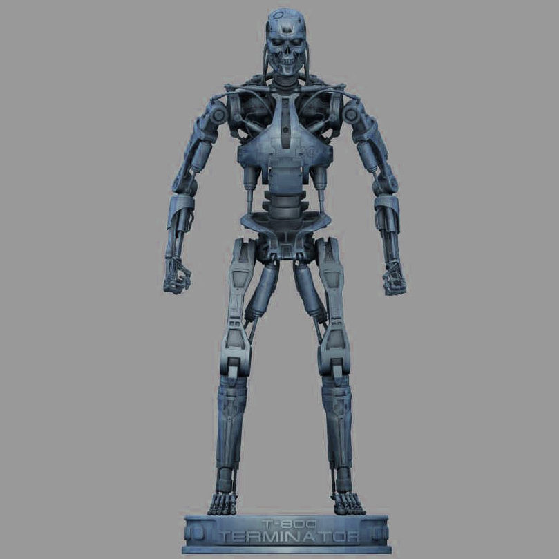 T-800 Terminator 3D model 3D printable | CGTrader