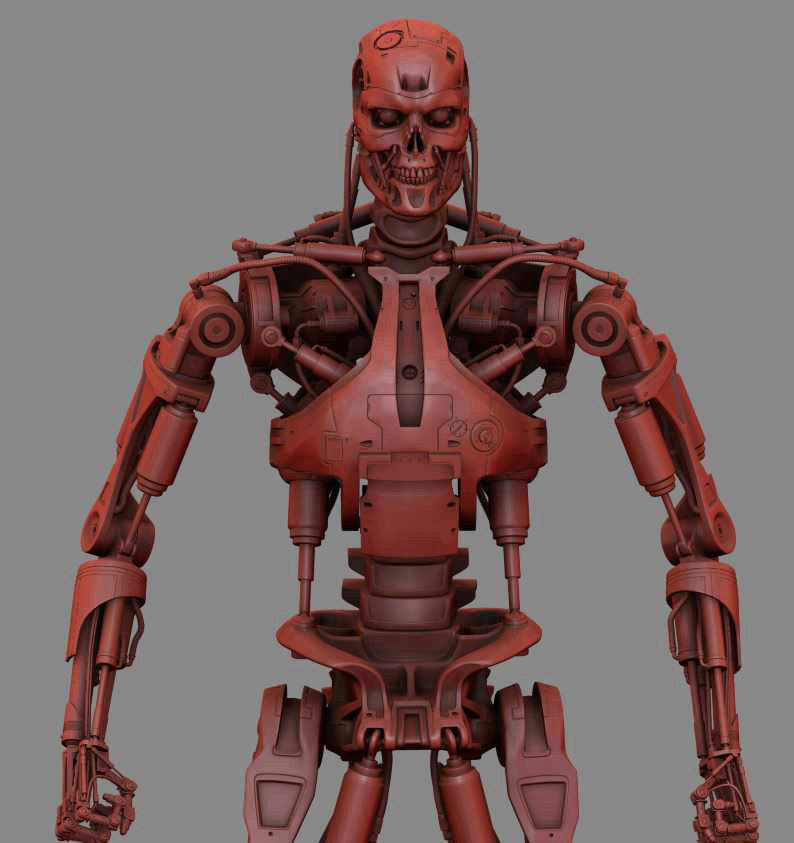T-800 Terminator 3D model 3D printable | CGTrader