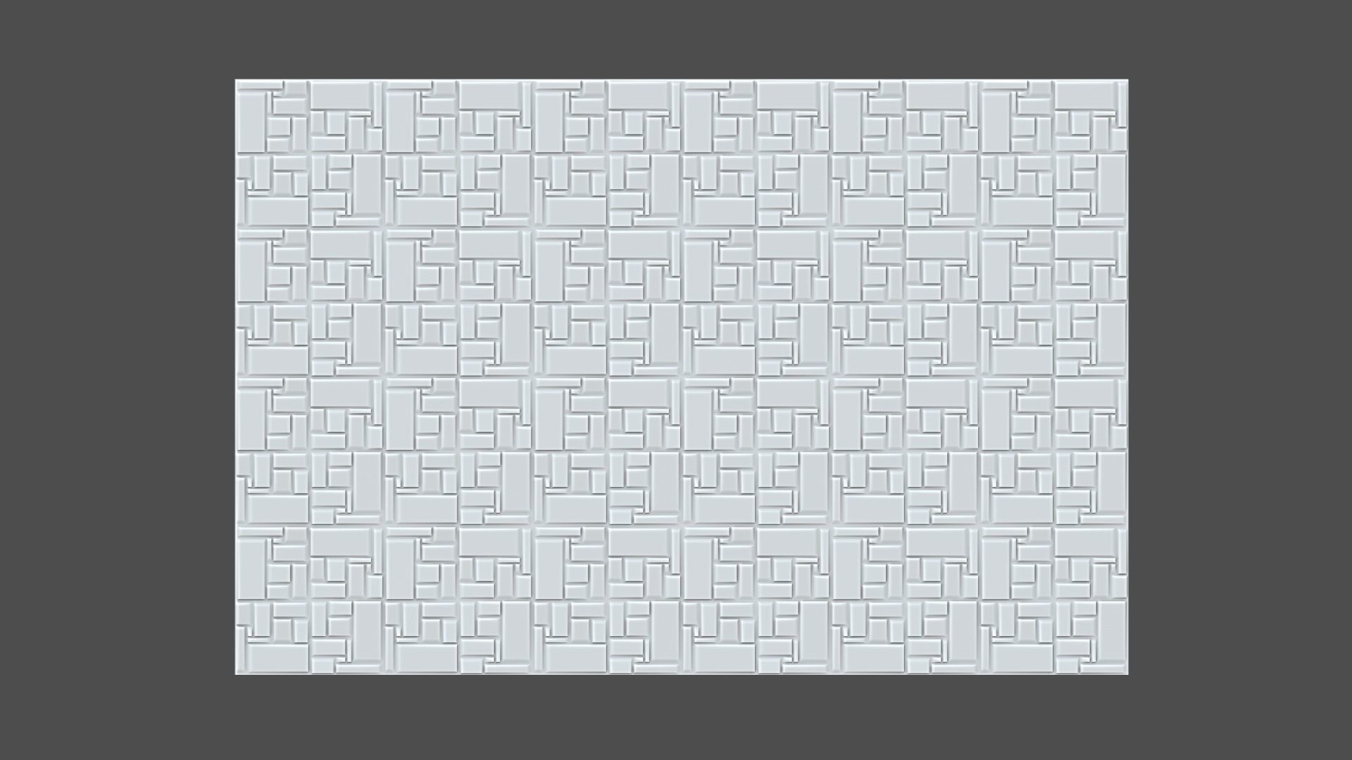 Wall Panel A08 Asymmetric - Interior Design Decoration 3D model 3D ...