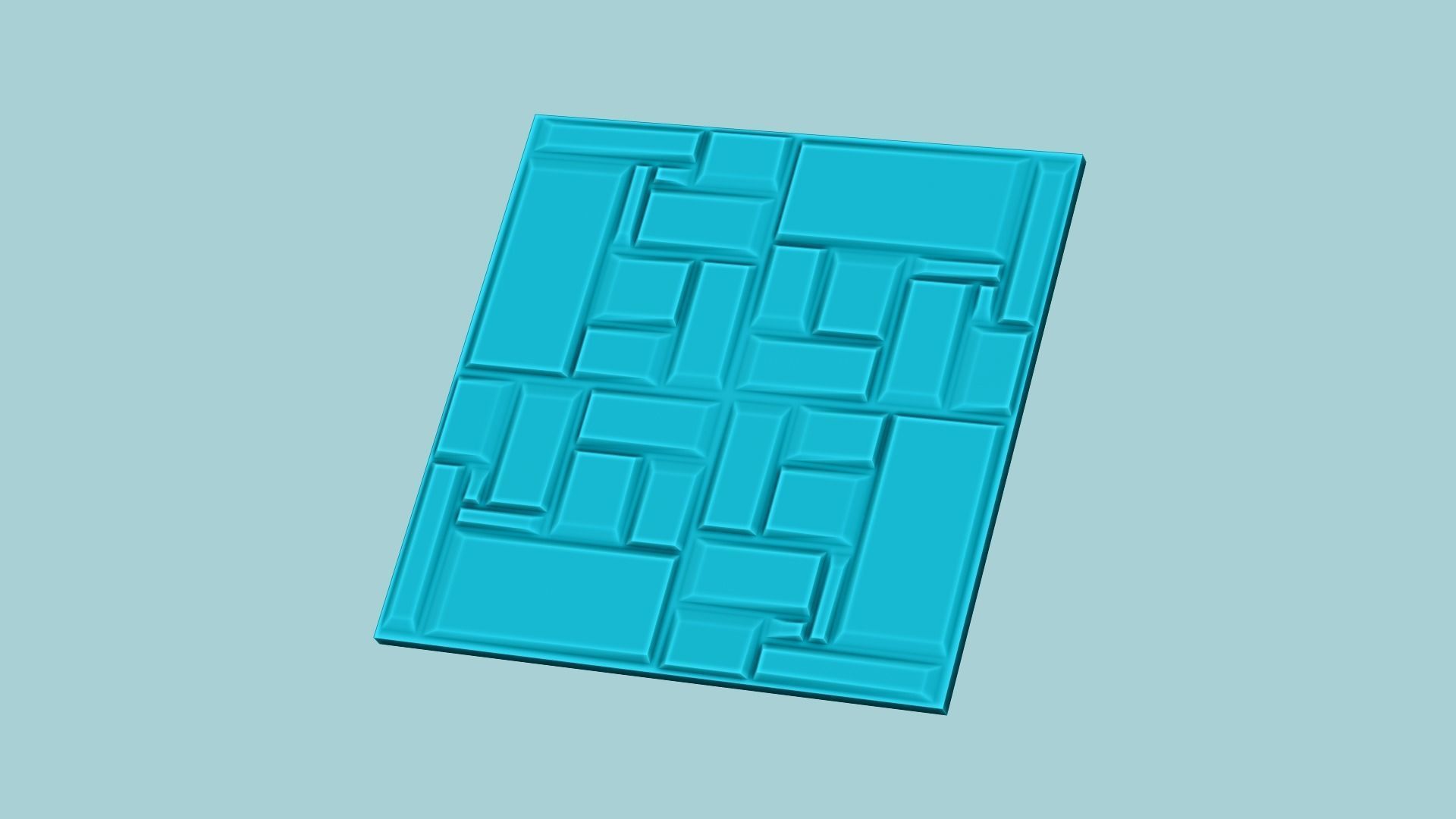 Wall Panel A08 Asymmetric - Interior Design Decoration 3D model 3D ...