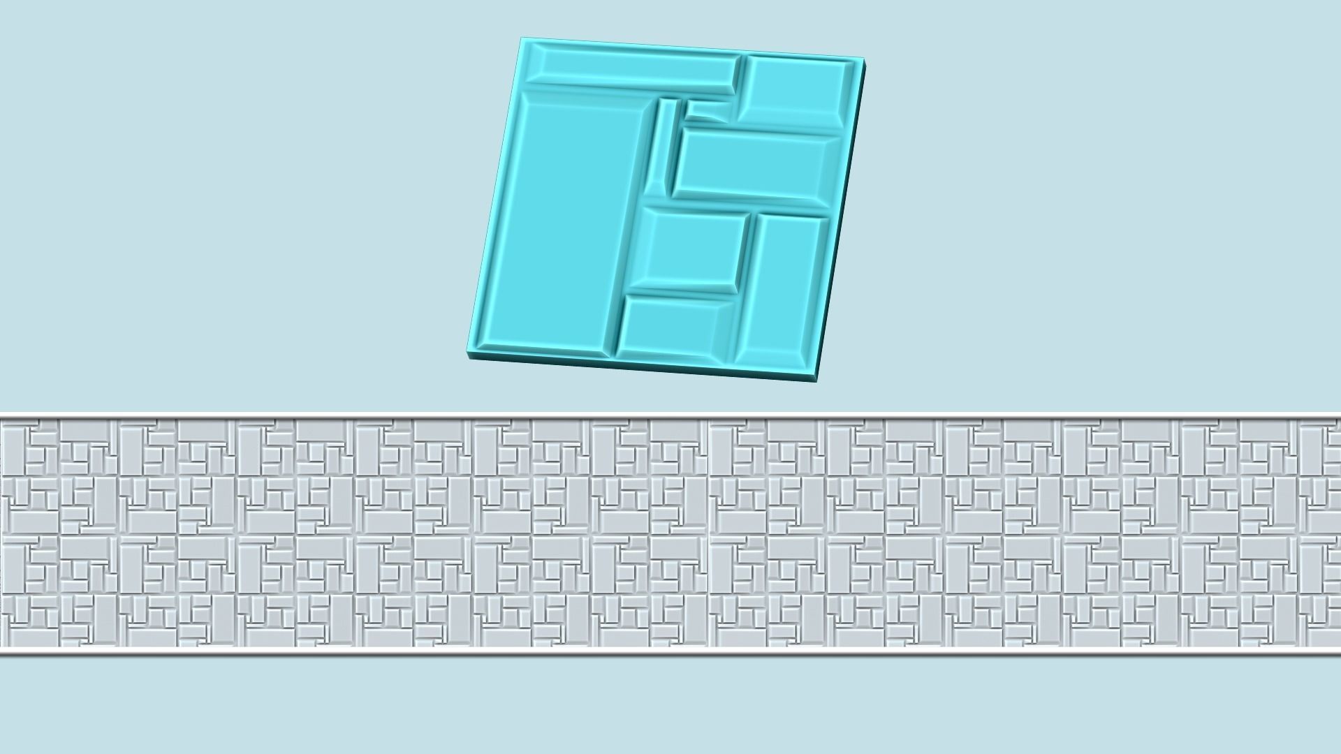 Wall Panel A08 Asymmetric - Interior Design Decoration 3D model 3D ...