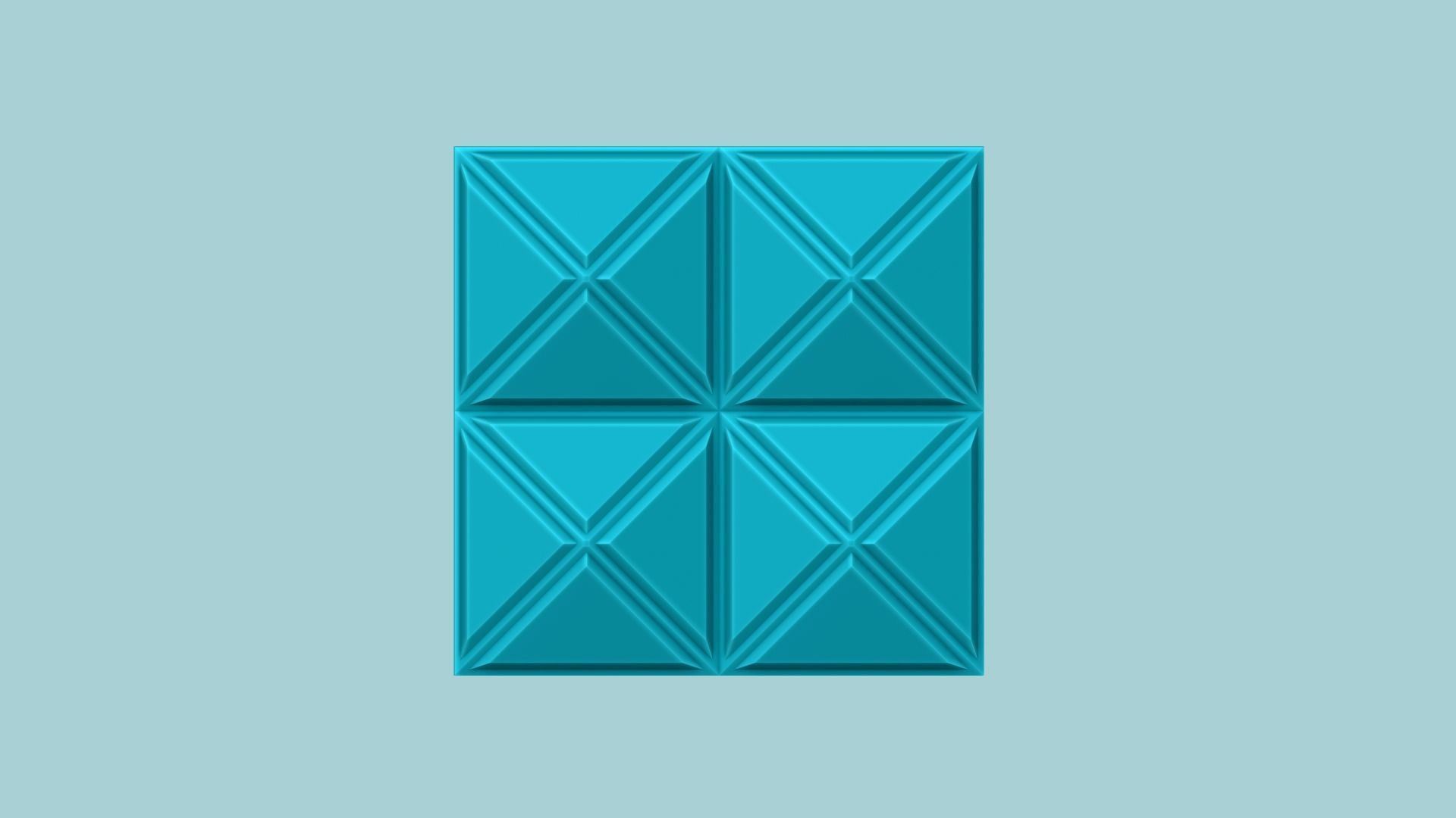 Wall Panel A09 Pyramid - Interior Design Decoration 3D model 3D ...