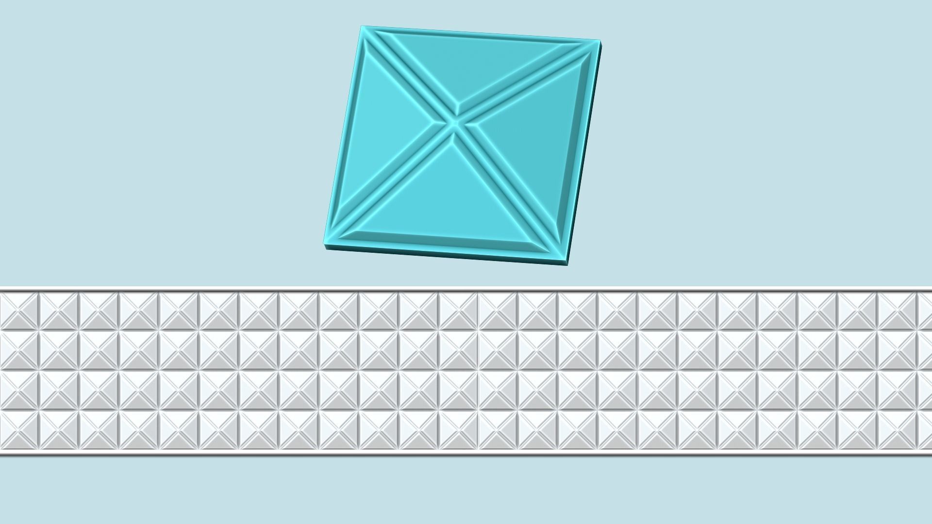 Wall Panel A09 Pyramid - Interior Design Decoration 3D model 3D ...