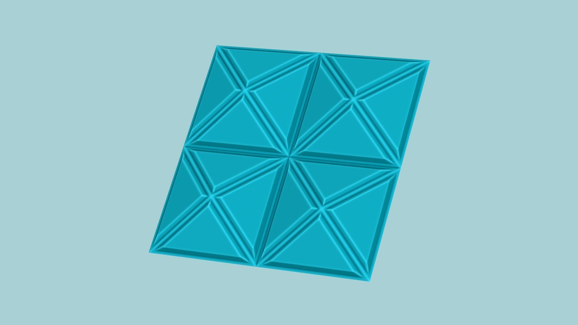 Wall Panel A09 Pyramid - Interior Design Decoration 3D model 3D ...