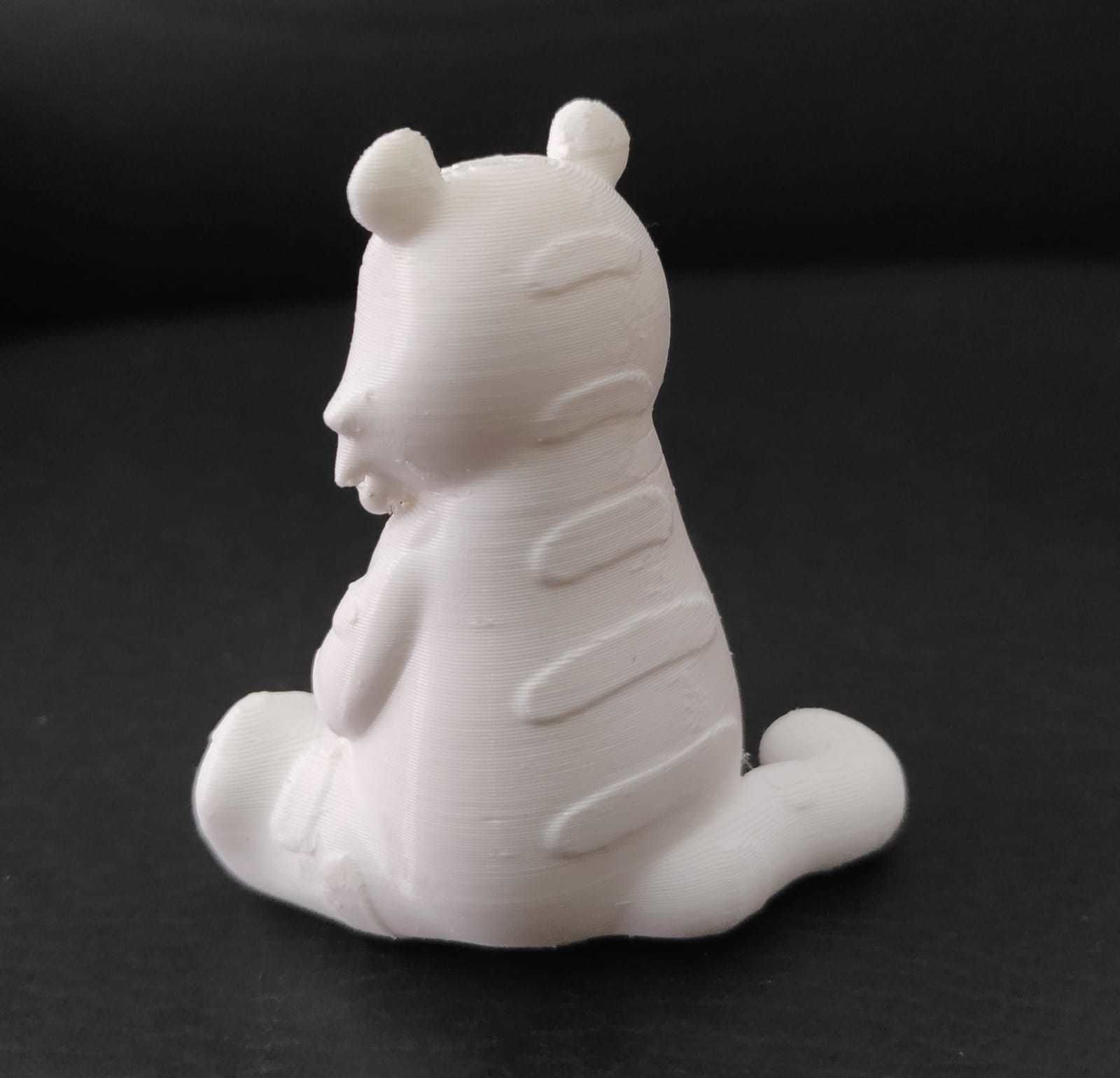 Big Tiger Sitting 3D model 3D printable | CGTrader