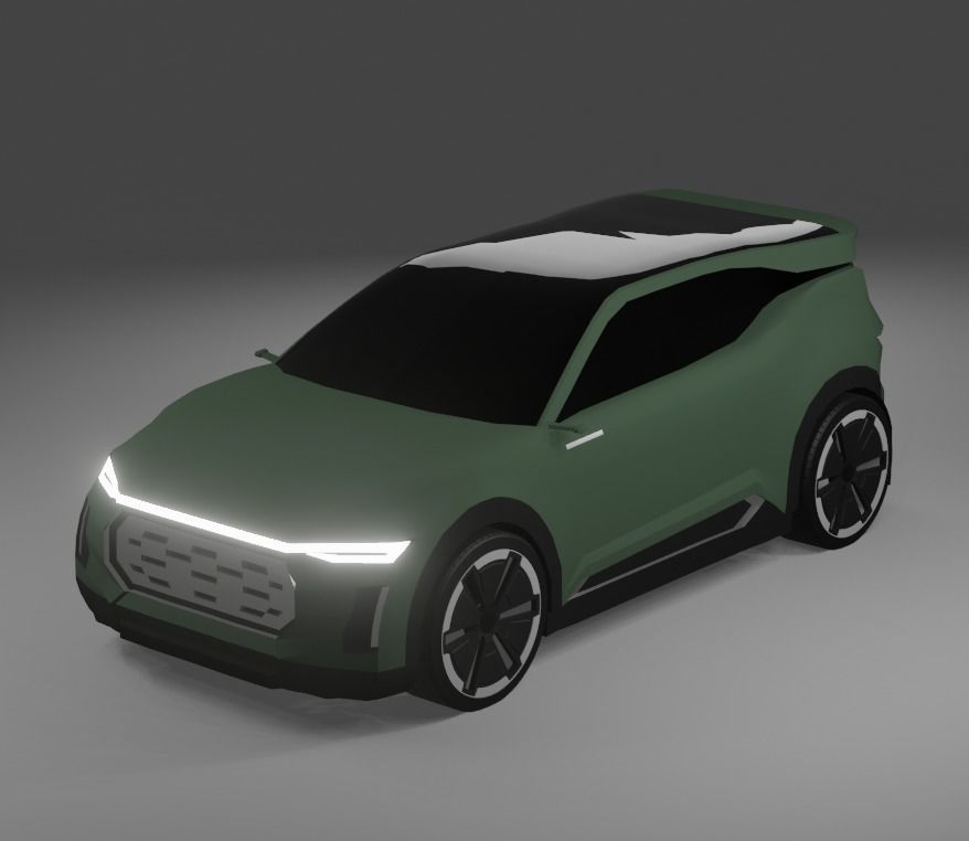 3D model concept car design VR / AR / low-poly | CGTrader