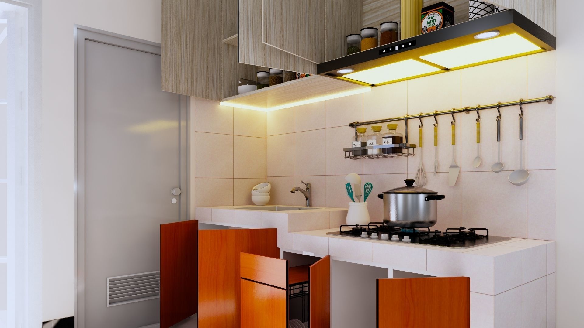 3D model Luxury Modern Simple Kitchen Furniture Interior Design VR / AR ... 3D model Luxury Modern Simple Kitchen Furniture Interior Design VR / AR ...