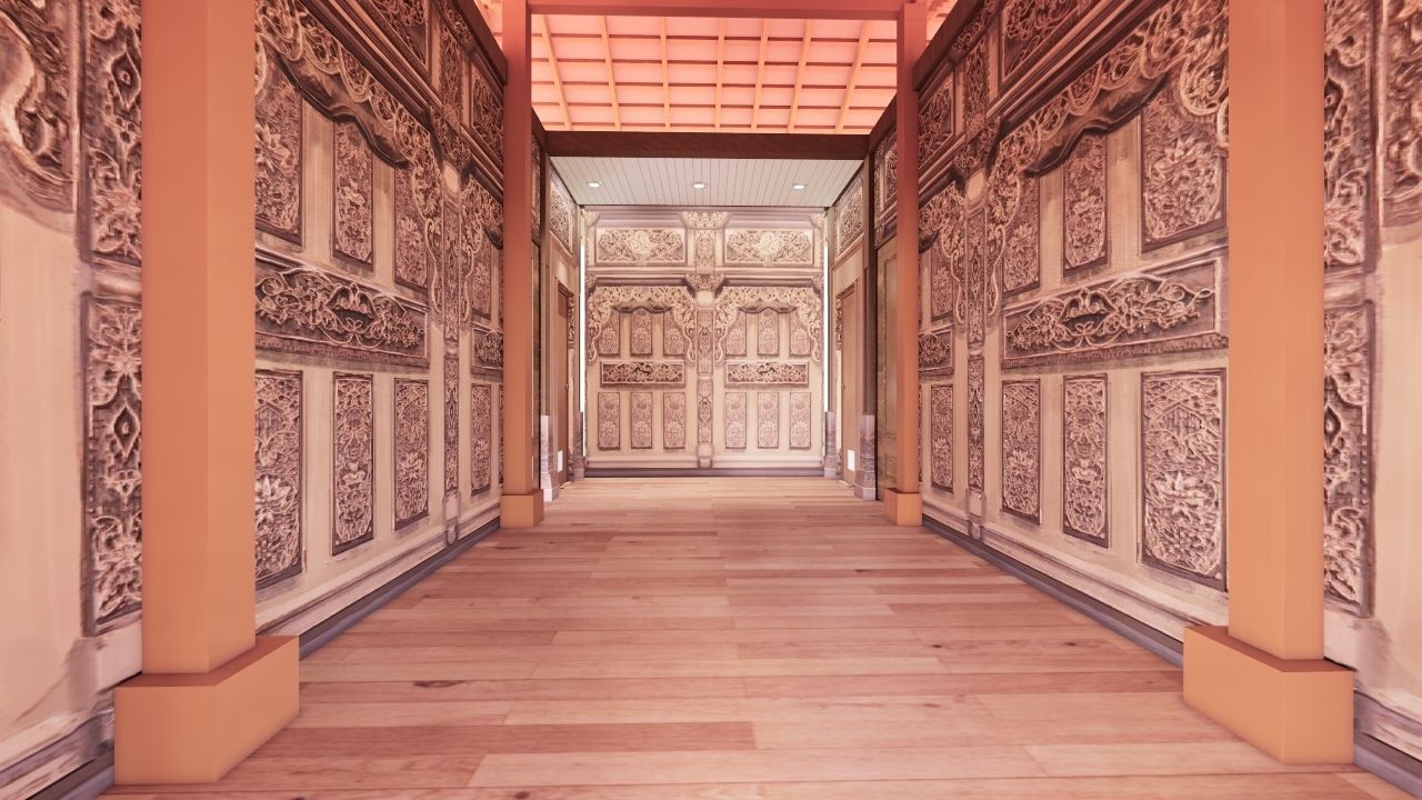 Luxury Wooden Traditional Carving Joglo House Design 2 Floor 3D model ...