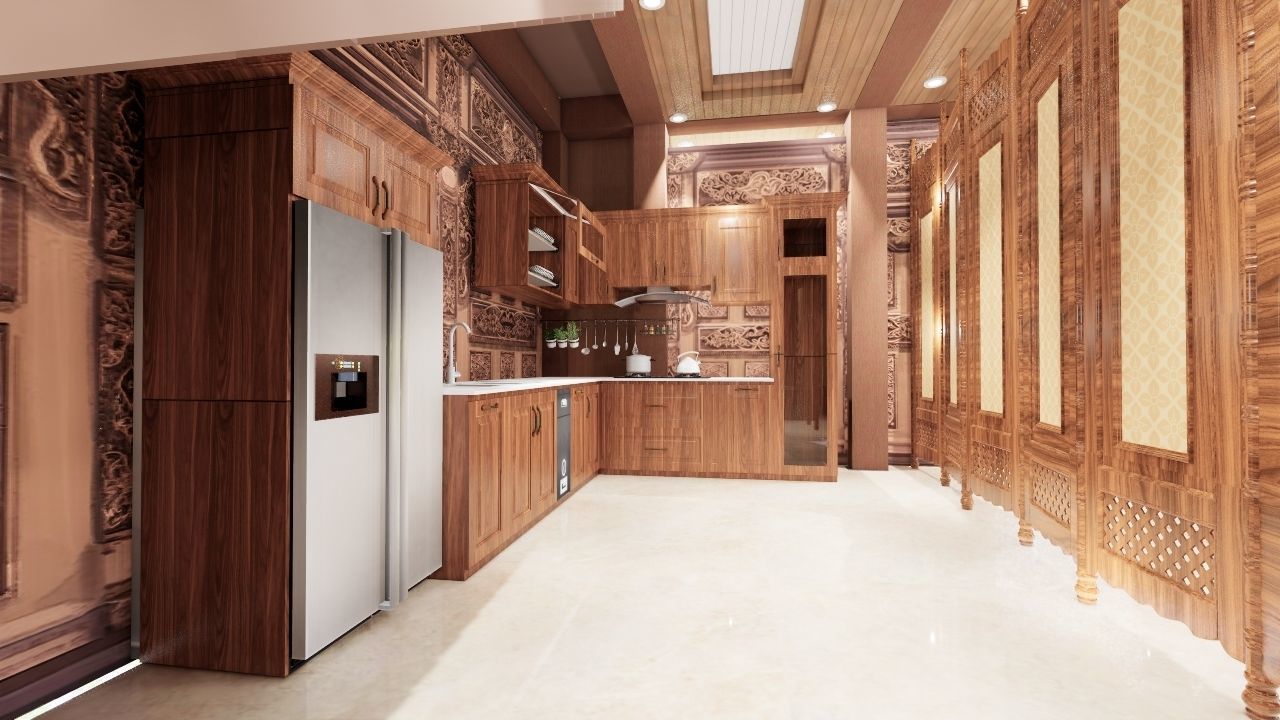 Luxury Wooden Traditional Carving Joglo House Design 2 Floor 3D model ...