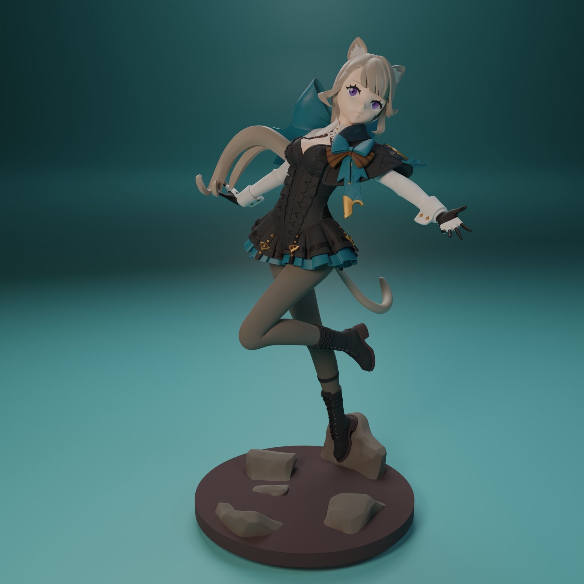 Lynette from Genshin Impact 3D model 3D printable | CGTrader