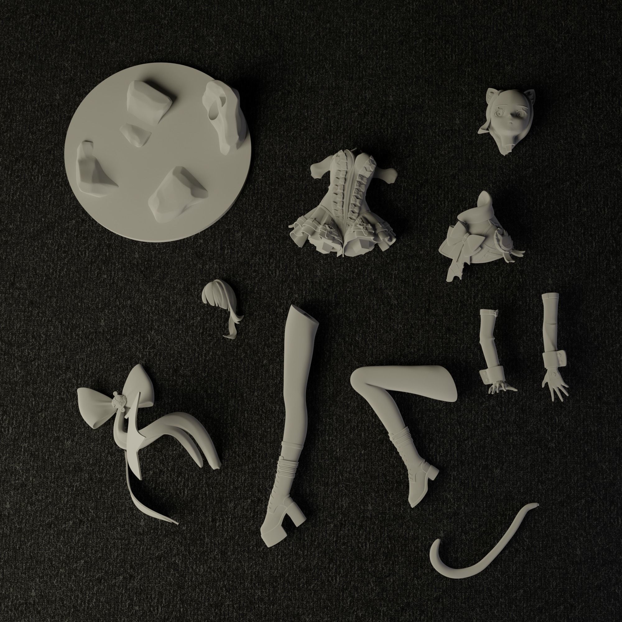 Lynette from Genshin Impact 3D model 3D printable | CGTrader