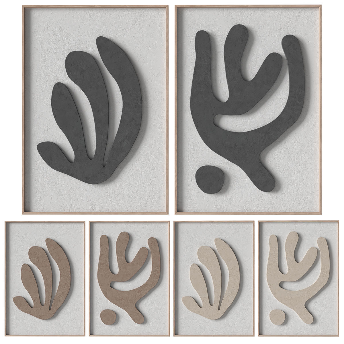 Matisse relief artwork 38 - 3d art wall decor 3D model | CGTrader