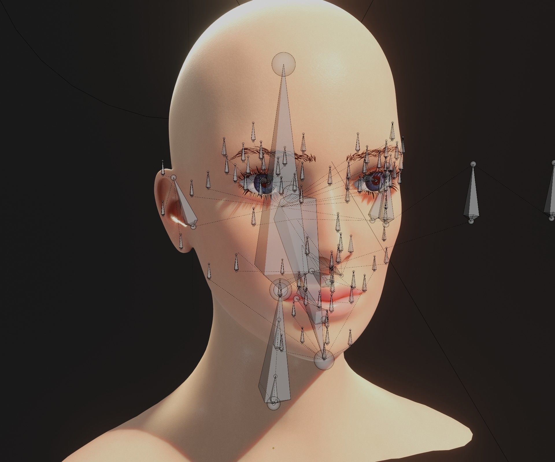 3D model Realistic Male Female Head 3D Model Animated Facial ...