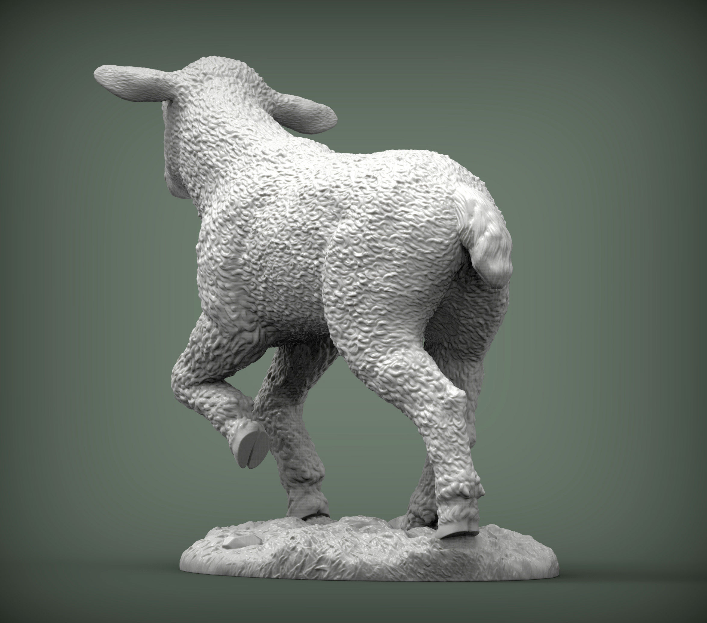 Lamb runs 3D model 3D printable | CGTrader