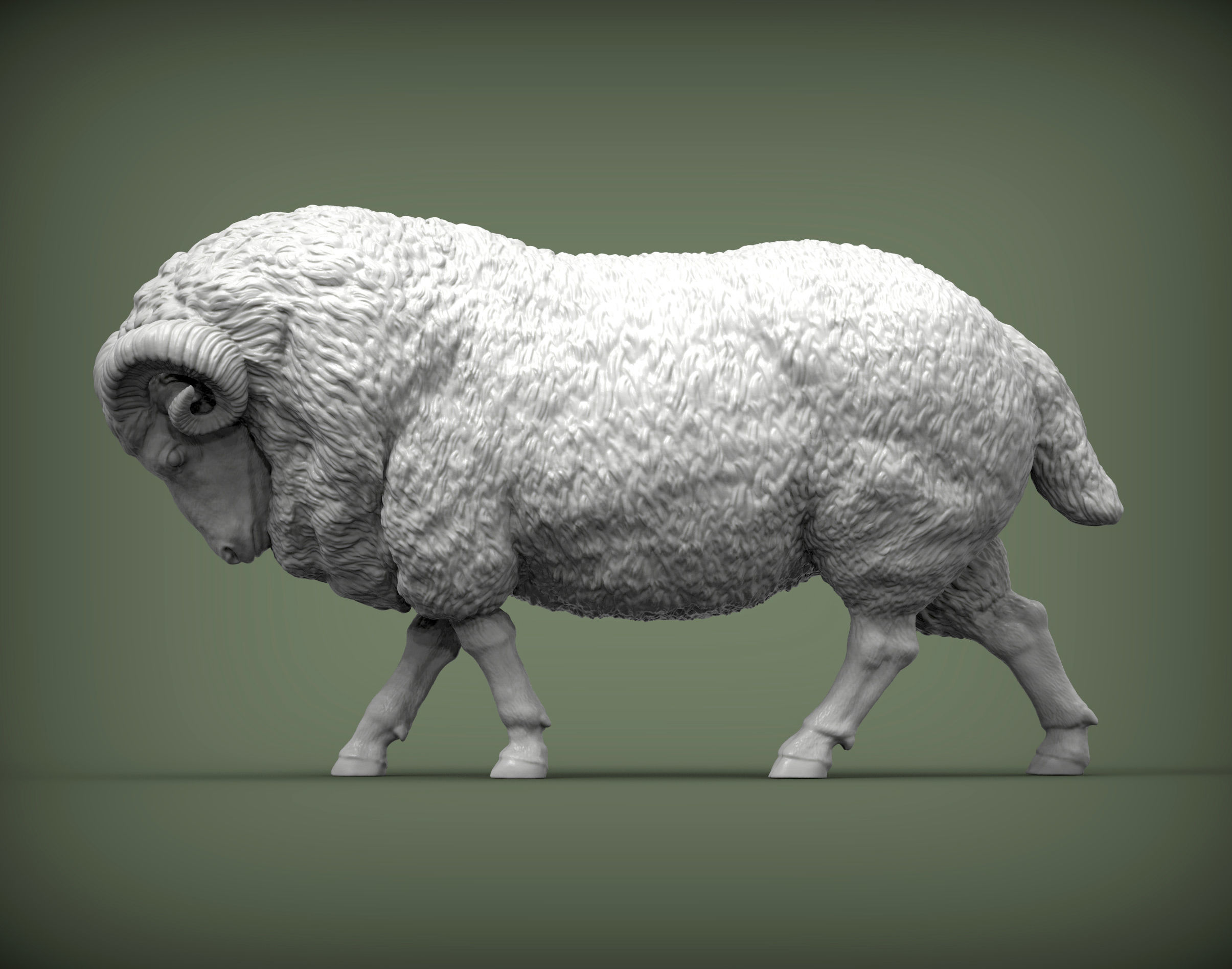 Ram attacks 3D model 3D printable | CGTrader