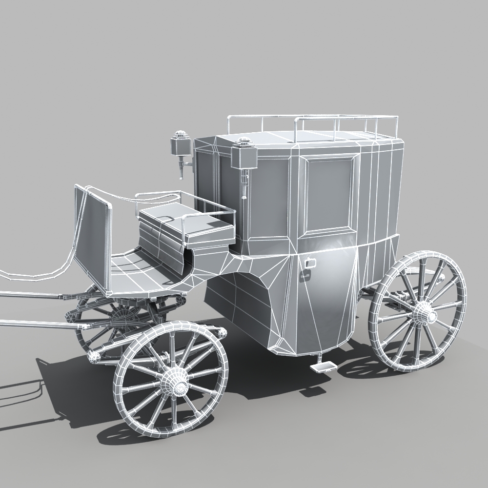 Carriage 02 3D model | CGTrader