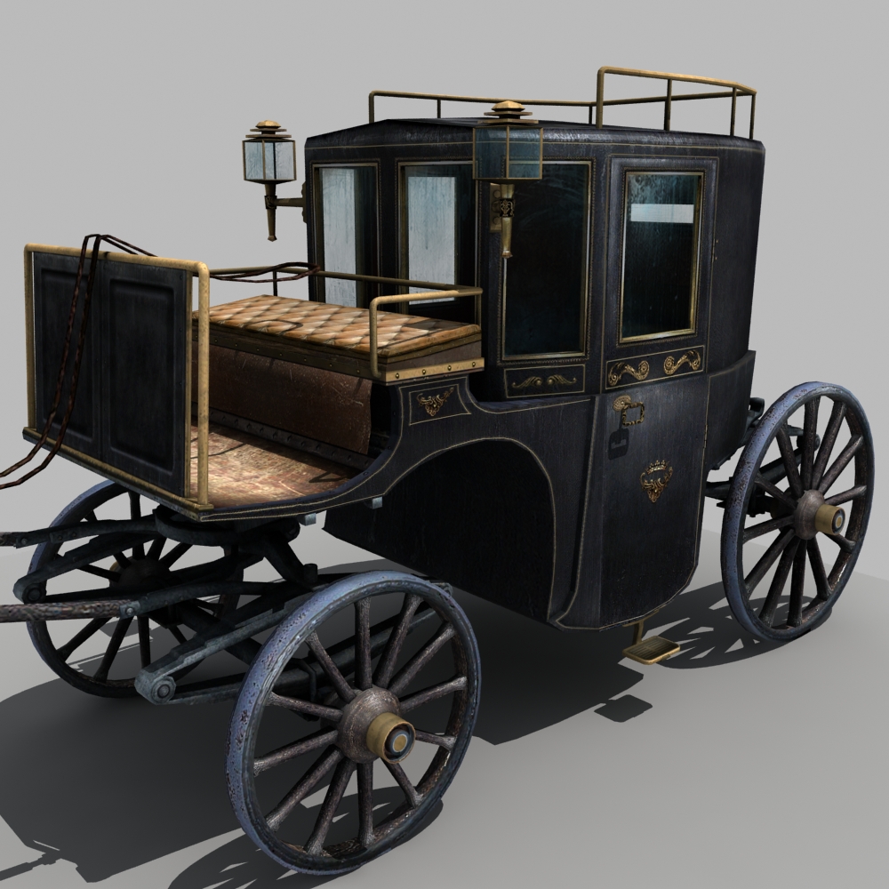 Carriage 02 3D model | CGTrader