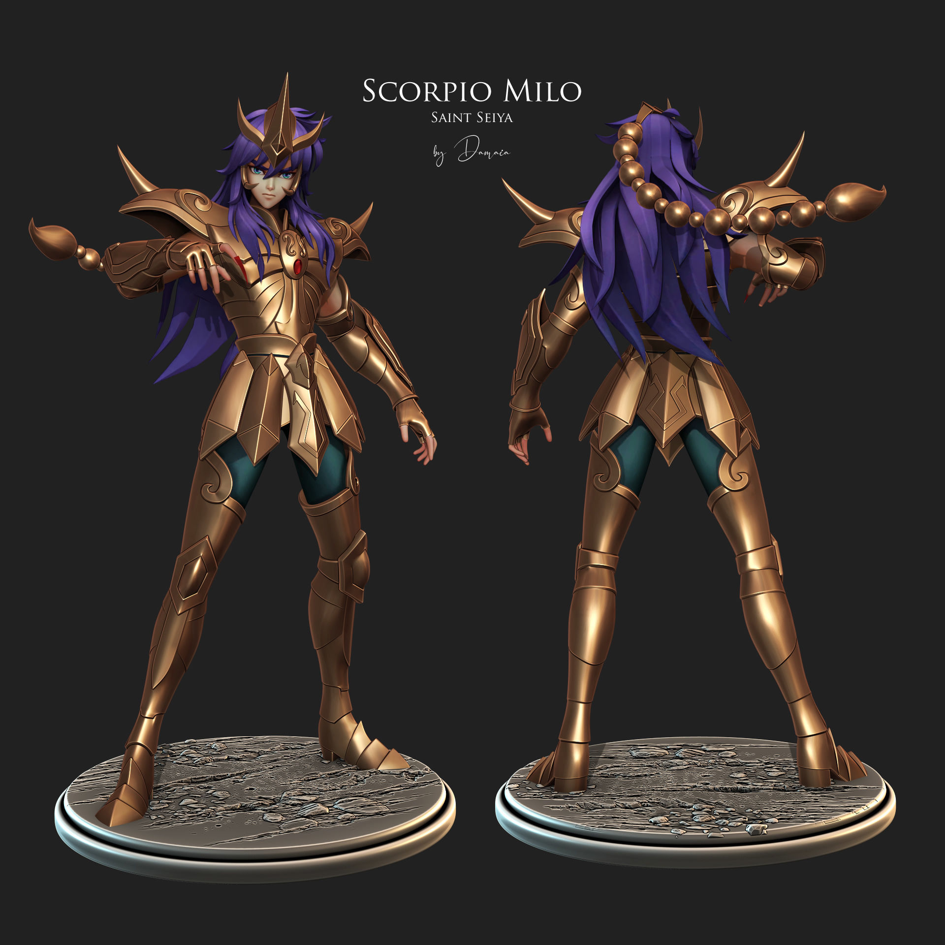 Saint Seiya Scorpio Milo 3D model 3D printable | CGTrader