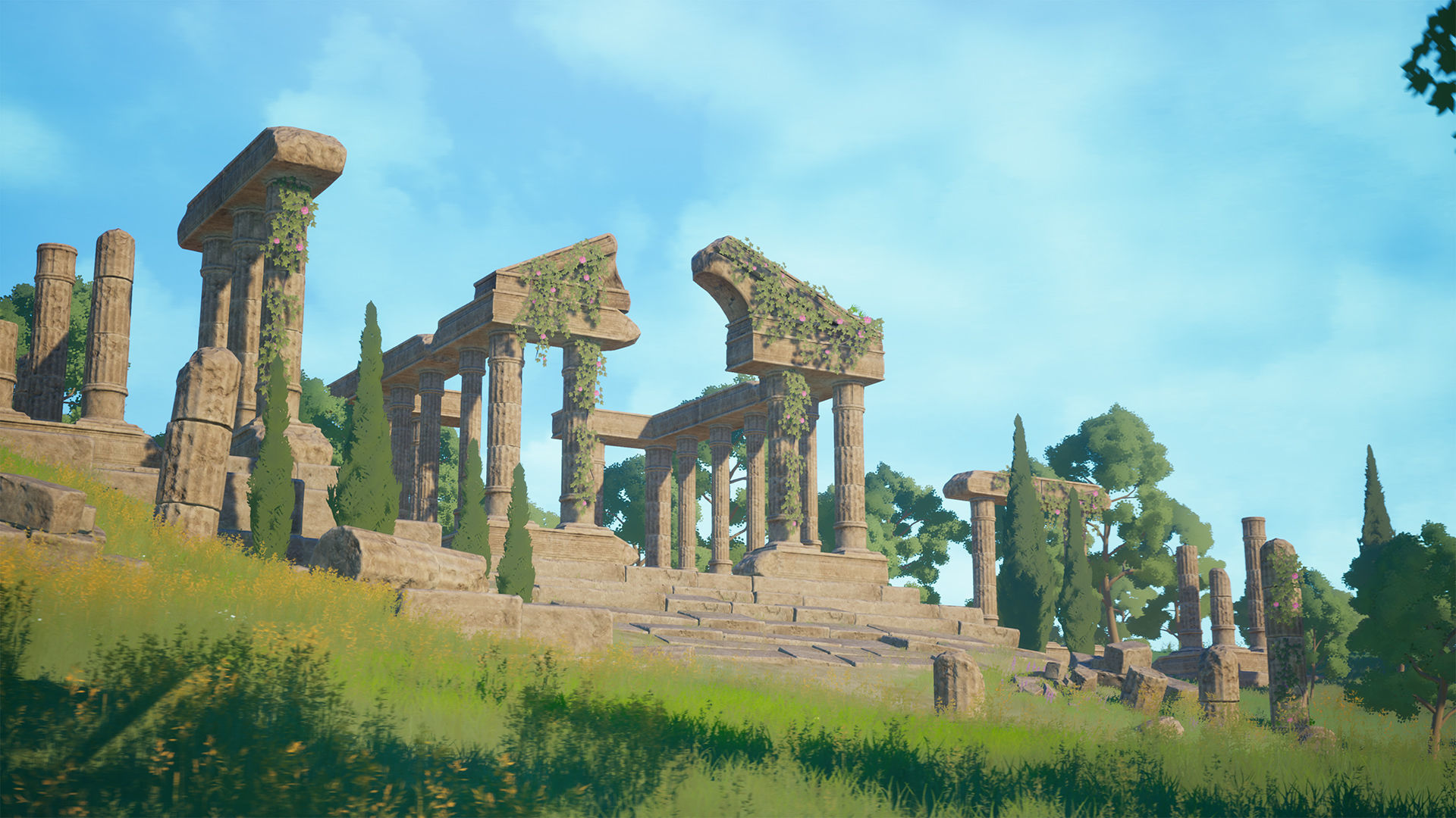 3D model Stylized Ruins VR / AR / low-poly | CGTrader