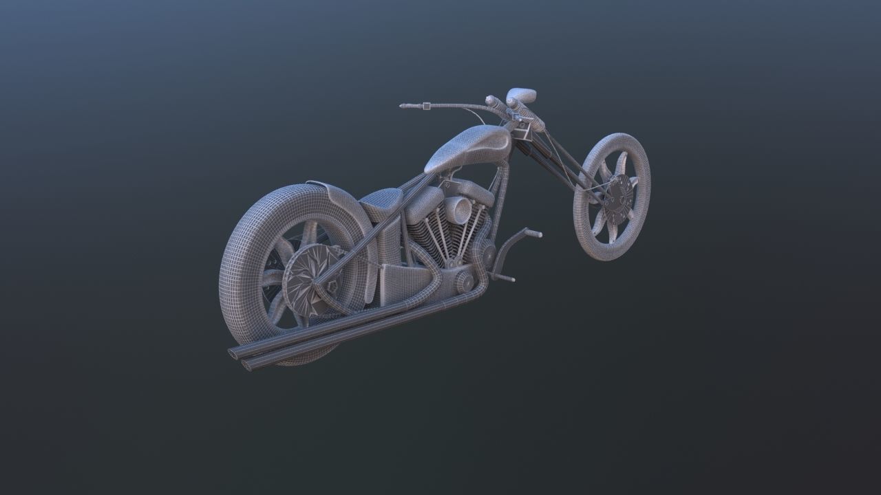 Custom American Chopper Bike 3D model | CGTrader
