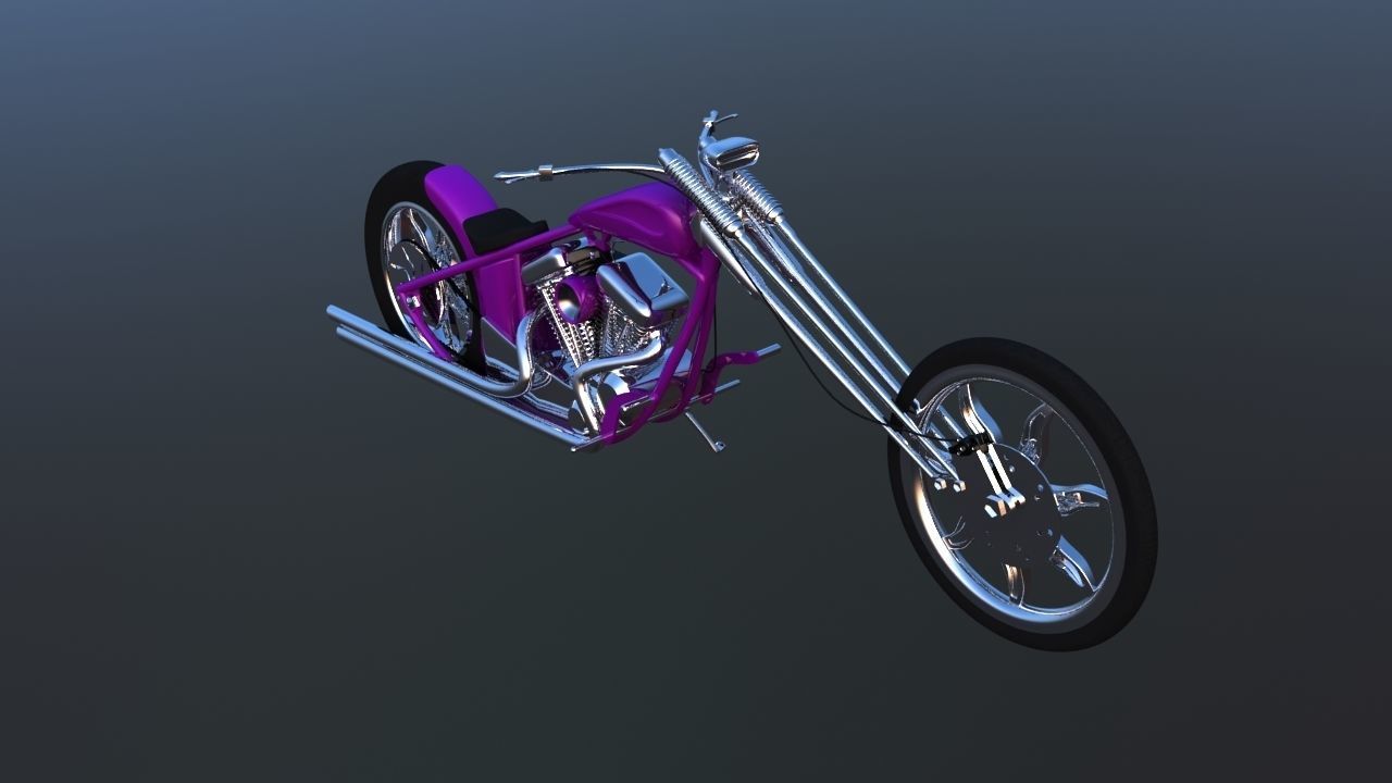 Custom American Chopper Bike 3D model | CGTrader