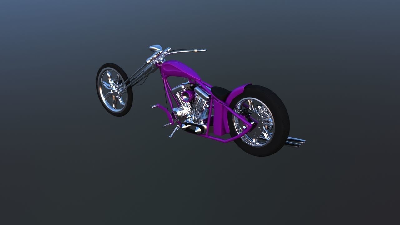 Custom American Chopper Bike 3D model | CGTrader