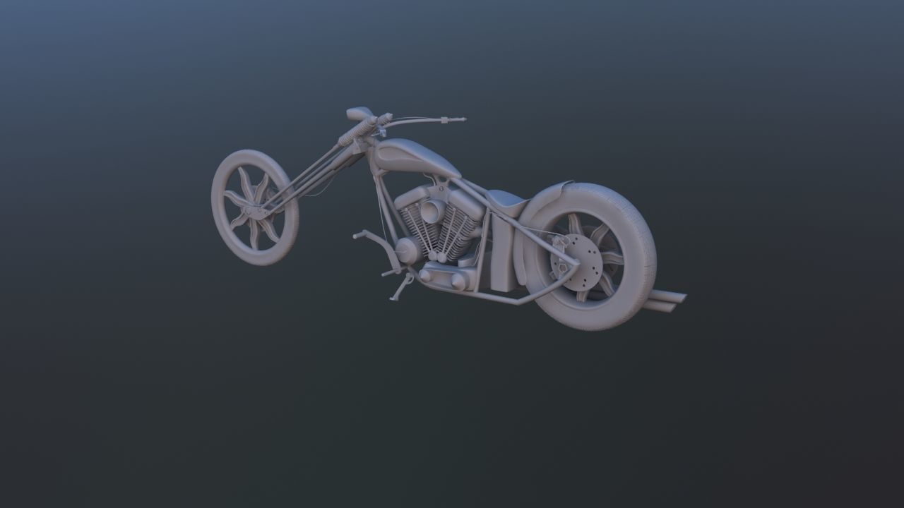 Custom American Chopper Bike 3D model | CGTrader