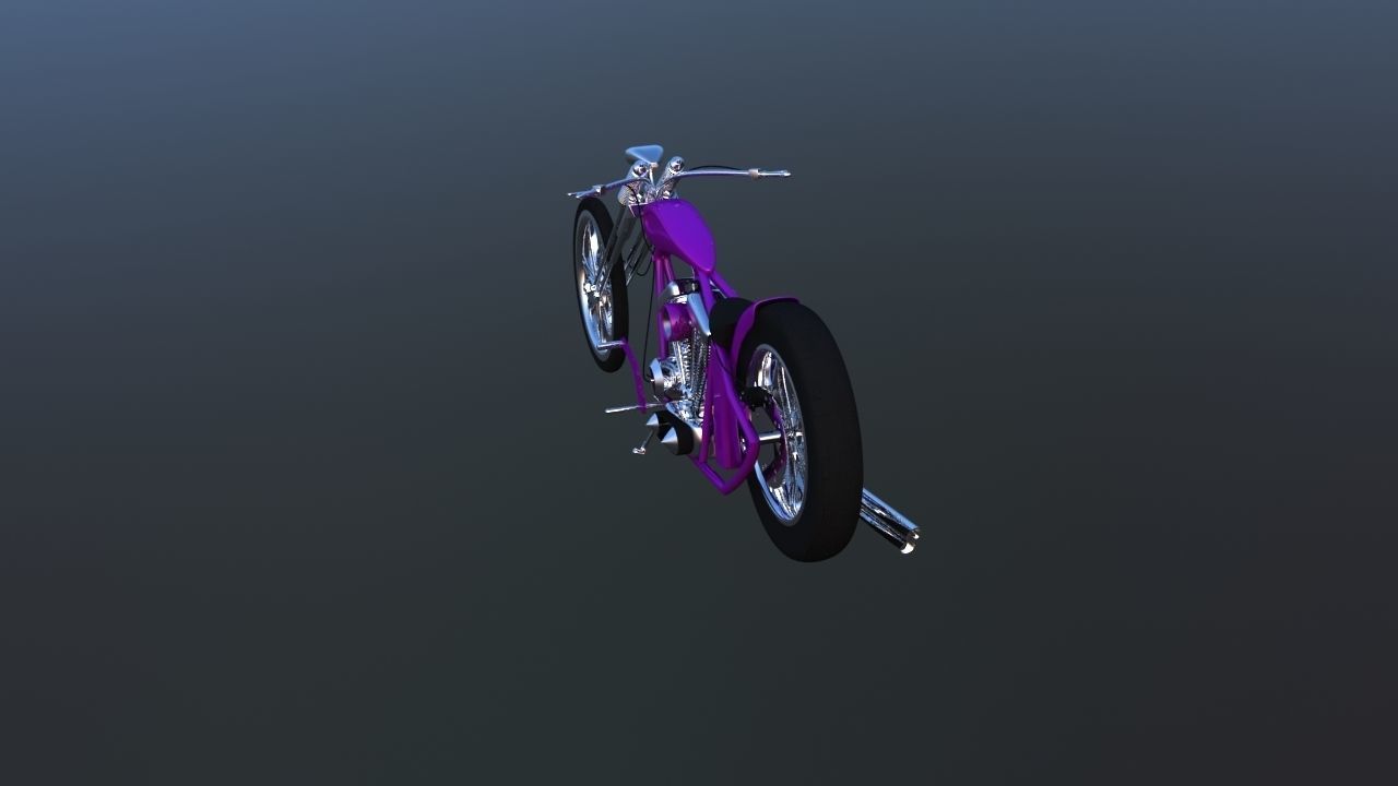 Custom American Chopper Bike 3D model | CGTrader