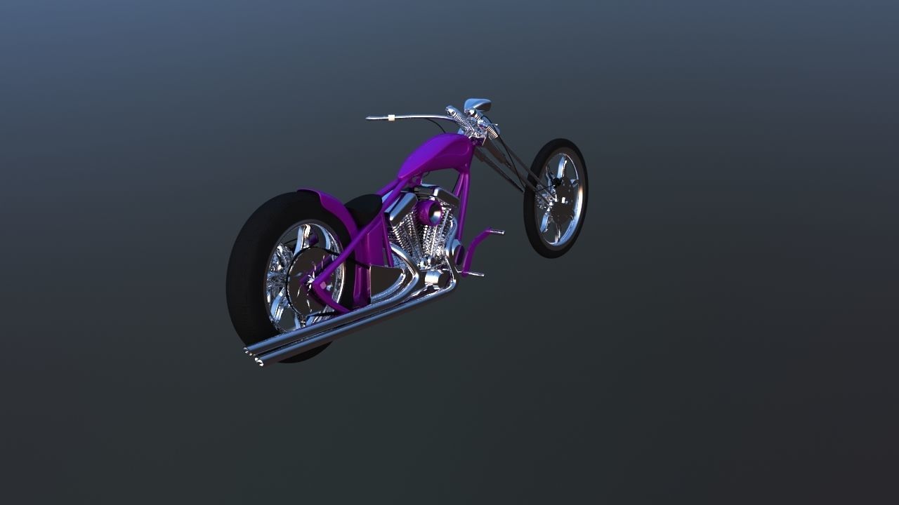 Custom American Chopper Bike 3D model | CGTrader