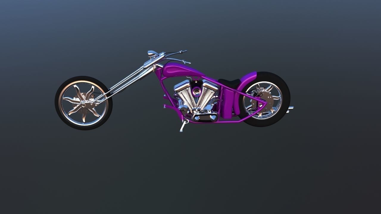 Custom American Chopper Bike 3D model | CGTrader